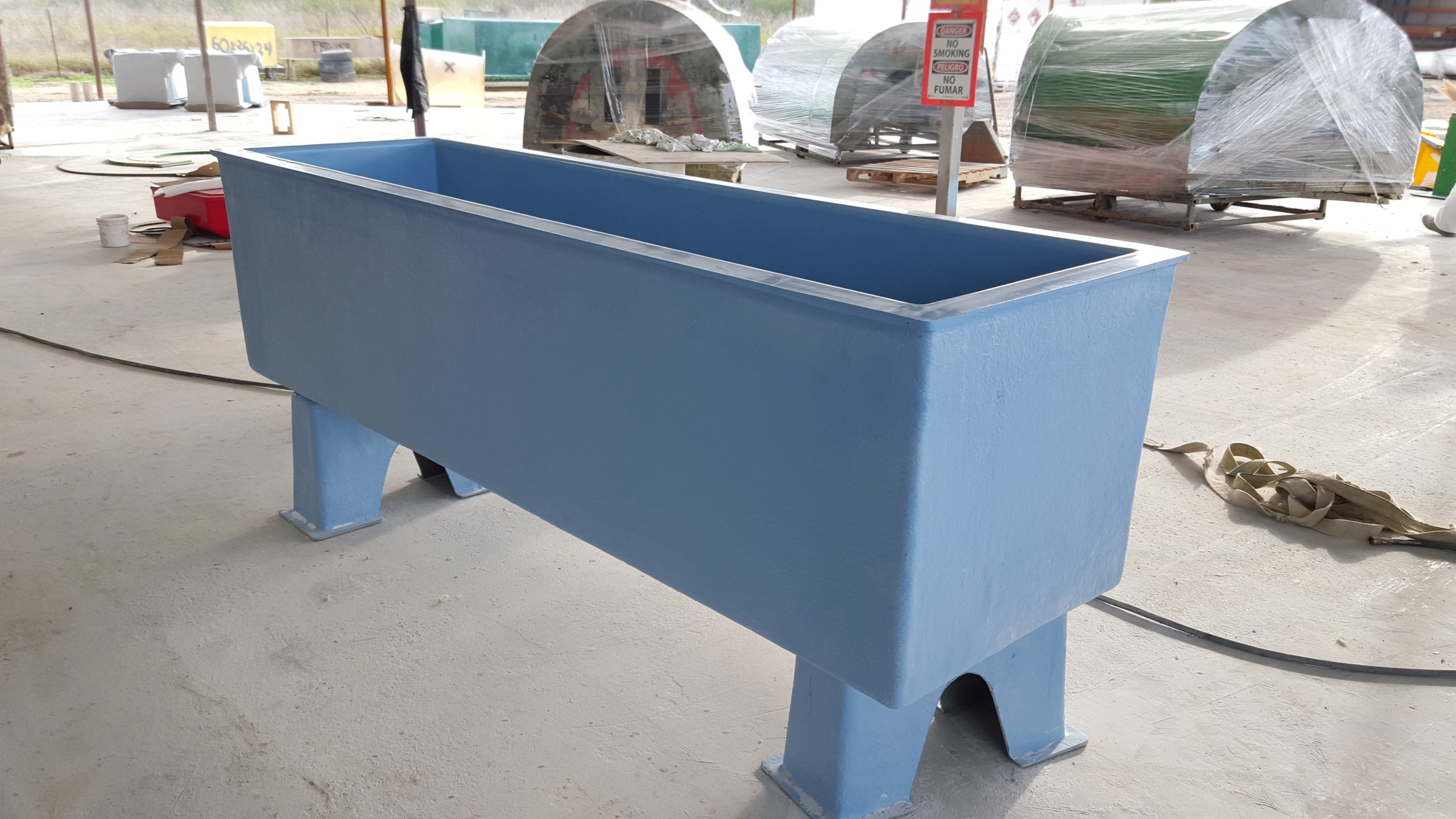 241 gal. Rectangular Fiberglass Tank - Hydro Composites, LLC