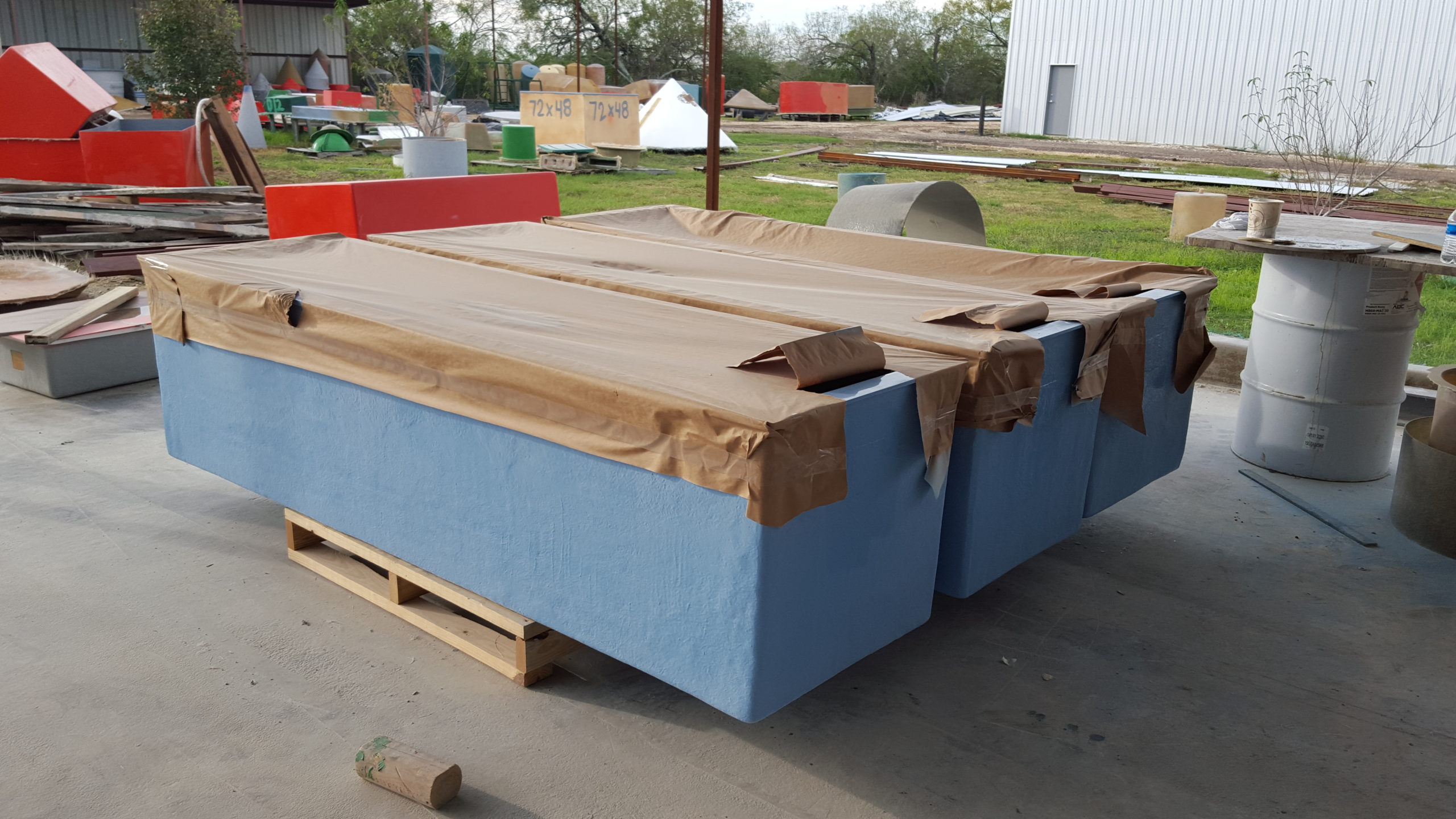 241 gal. Rectangular Fiberglass Tank - Hydro Composites, LLC