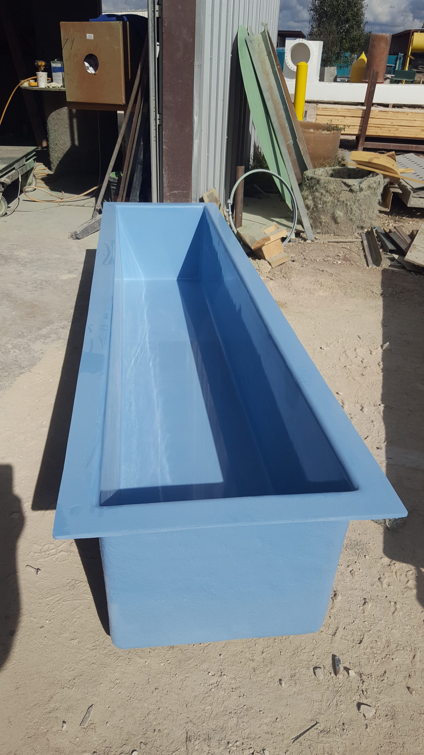 158 gal. Rectangular Fiberglass Tank - Hydro Composites, LLC