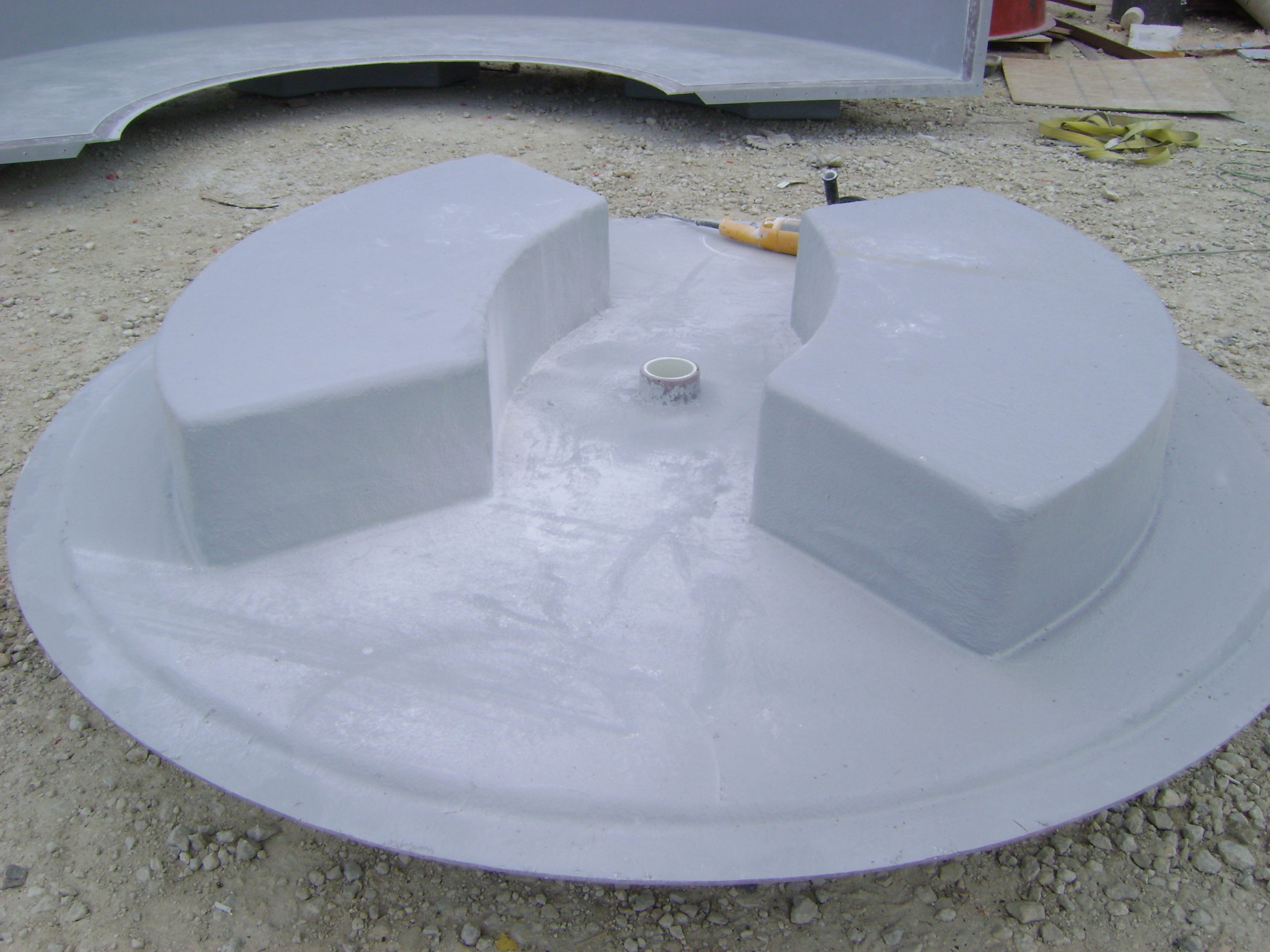 9,517 gal. Round Fiberglass Tank with Flat Bottom - Hydro Composites, LLC