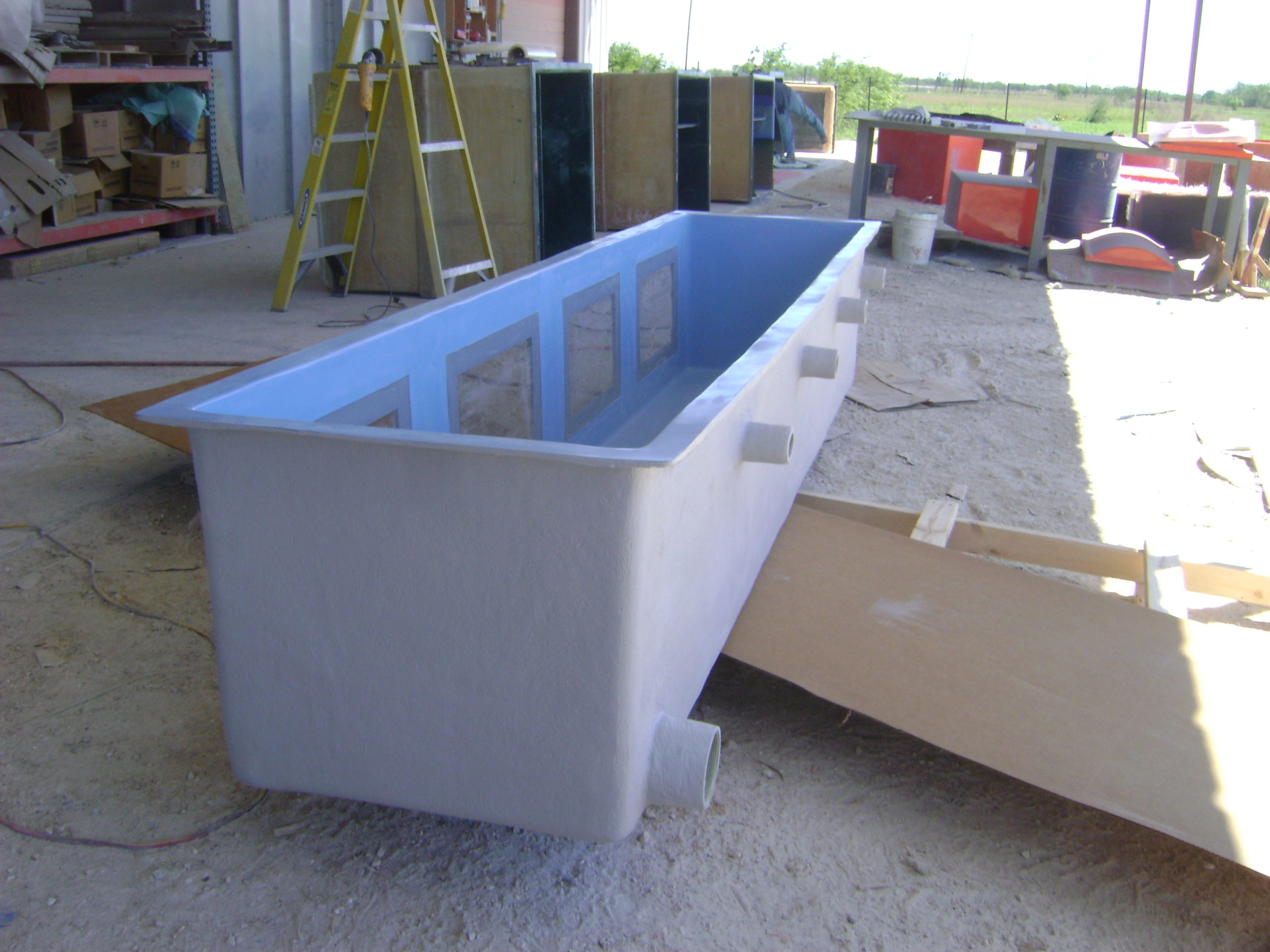 360 gal. Rectangular Fiberglass Tank - Hydro Composites, LLC