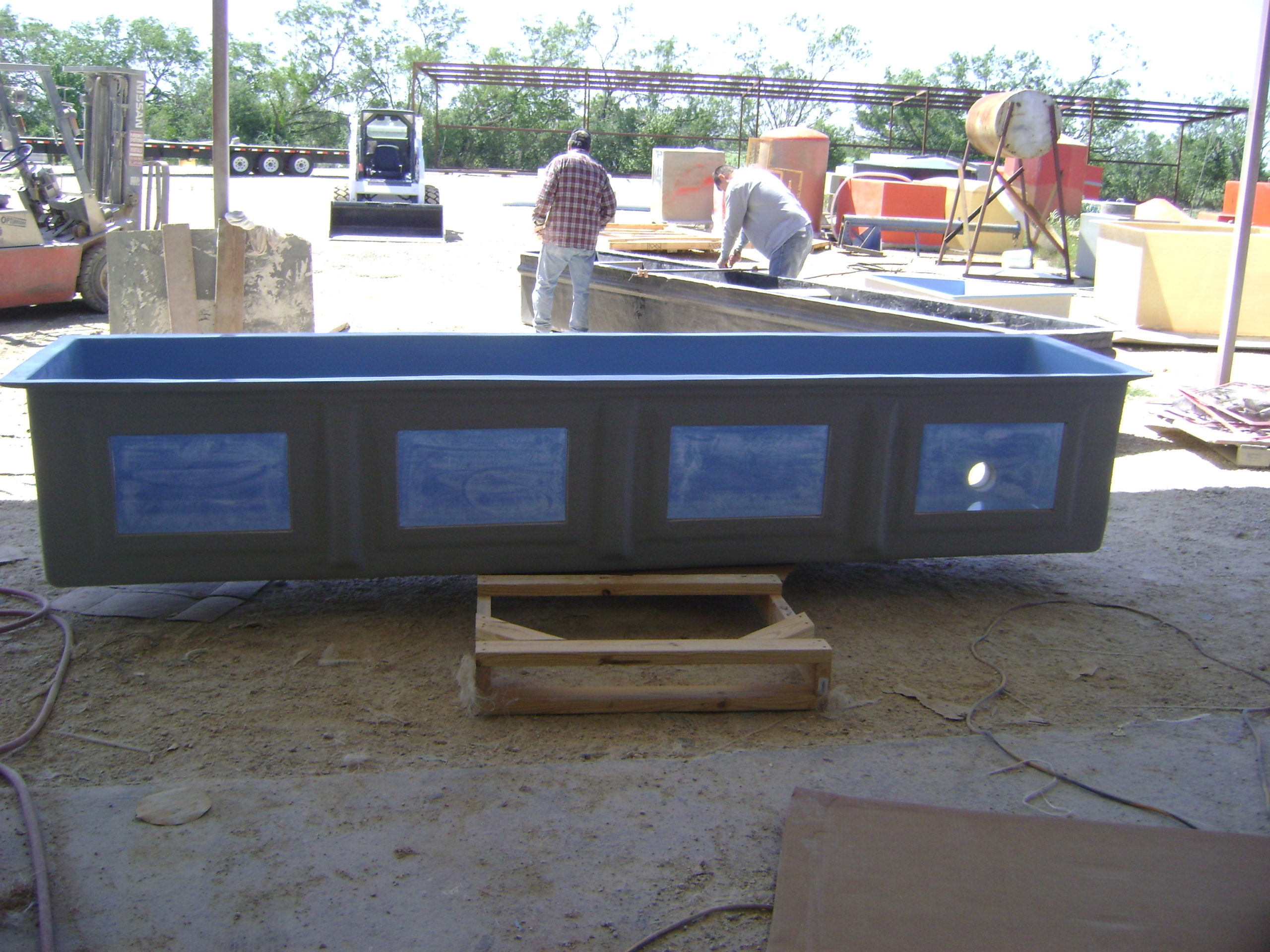 360 gal. Rectangular Fiberglass Tank - Hydro Composites, LLC