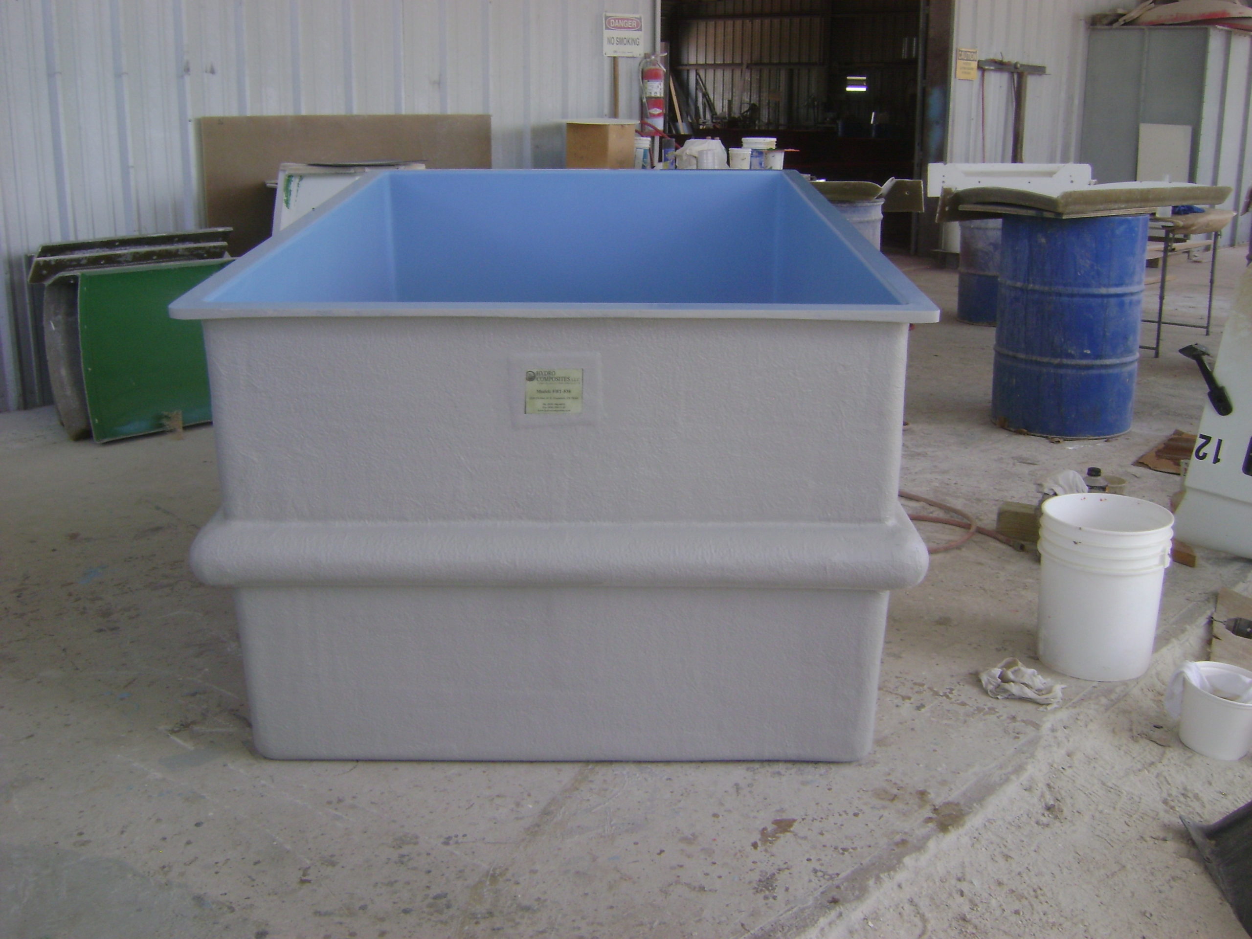538 gal. Rectangular Fiberglass Tank - Hydro Composites, LLC
