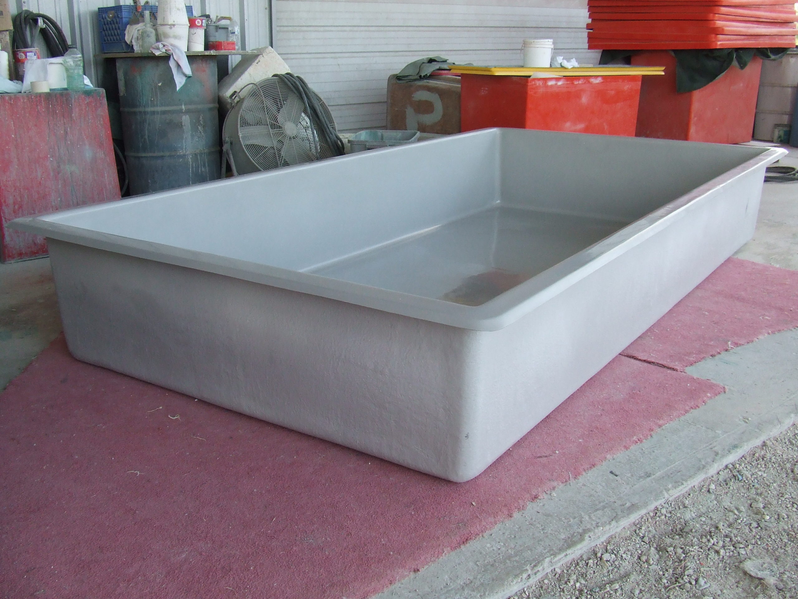 560 gal. Rectangular Fiberglass Tank - Hydro Composites, LLC
