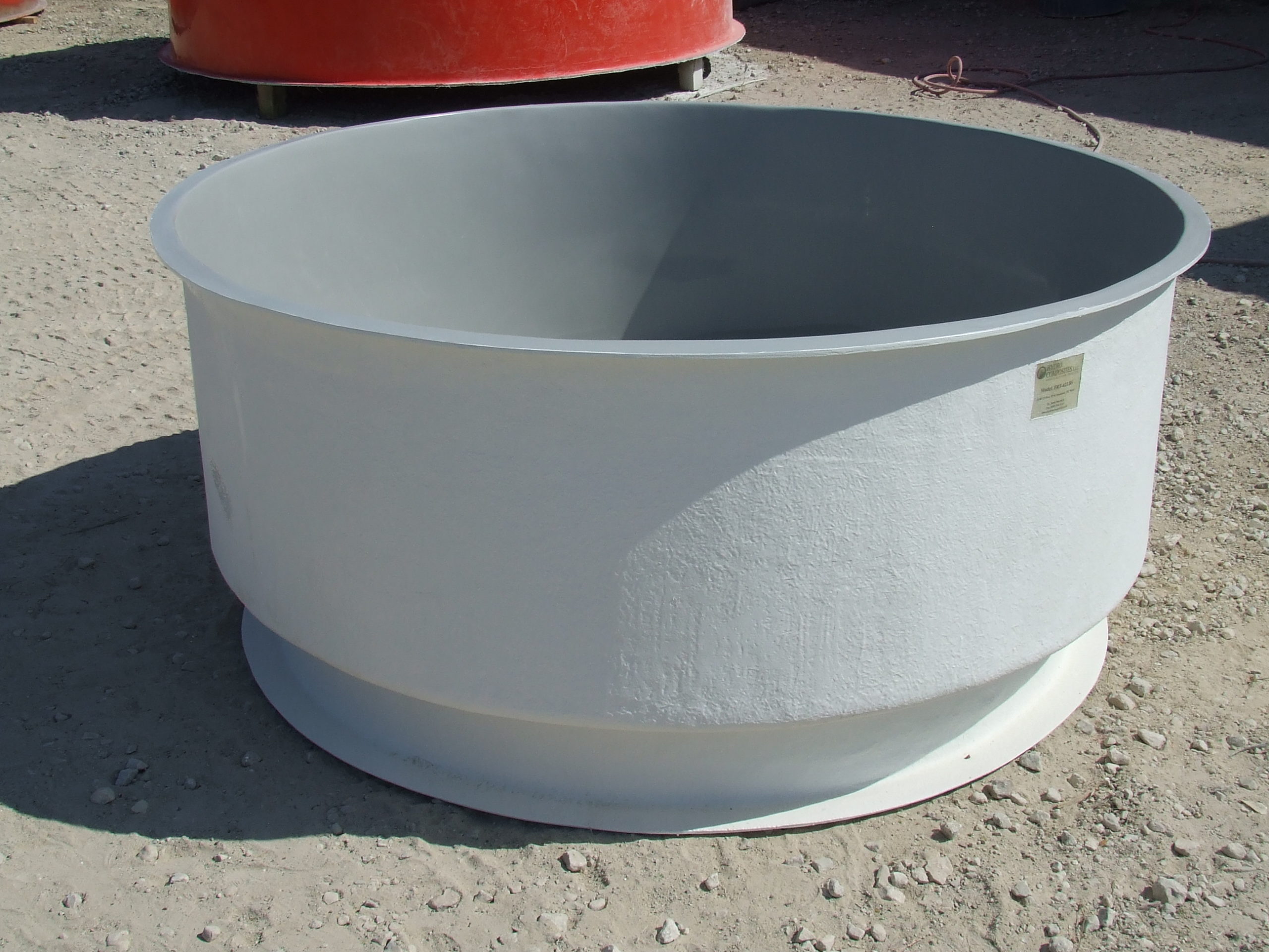 423 gal. Round Fiberglass Tank with Flat Bottom - Hydro Composites, LLC