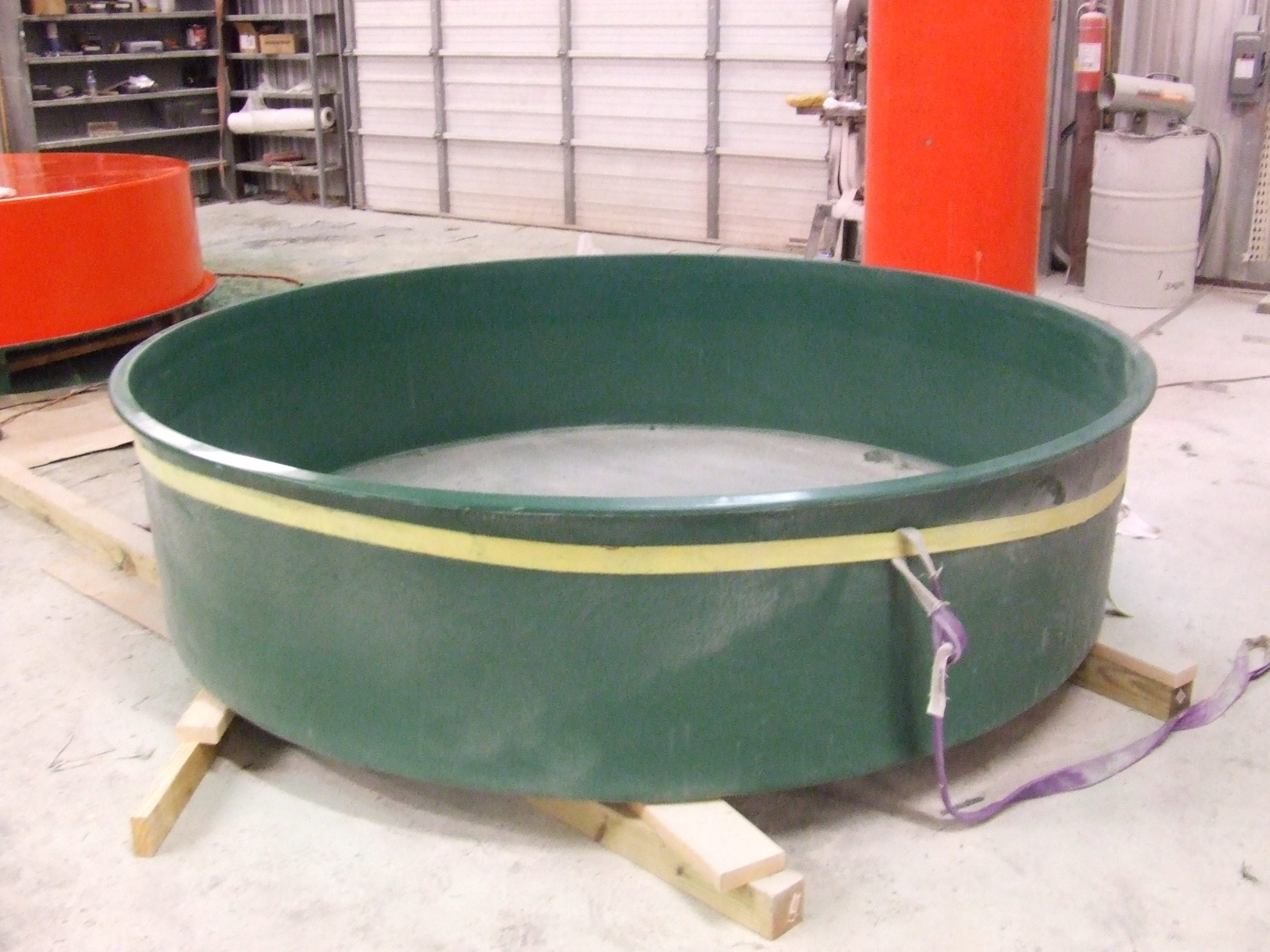 735 gal. Round Fiberglass Tank with Flat Bottom - Hydro Composites, LLC