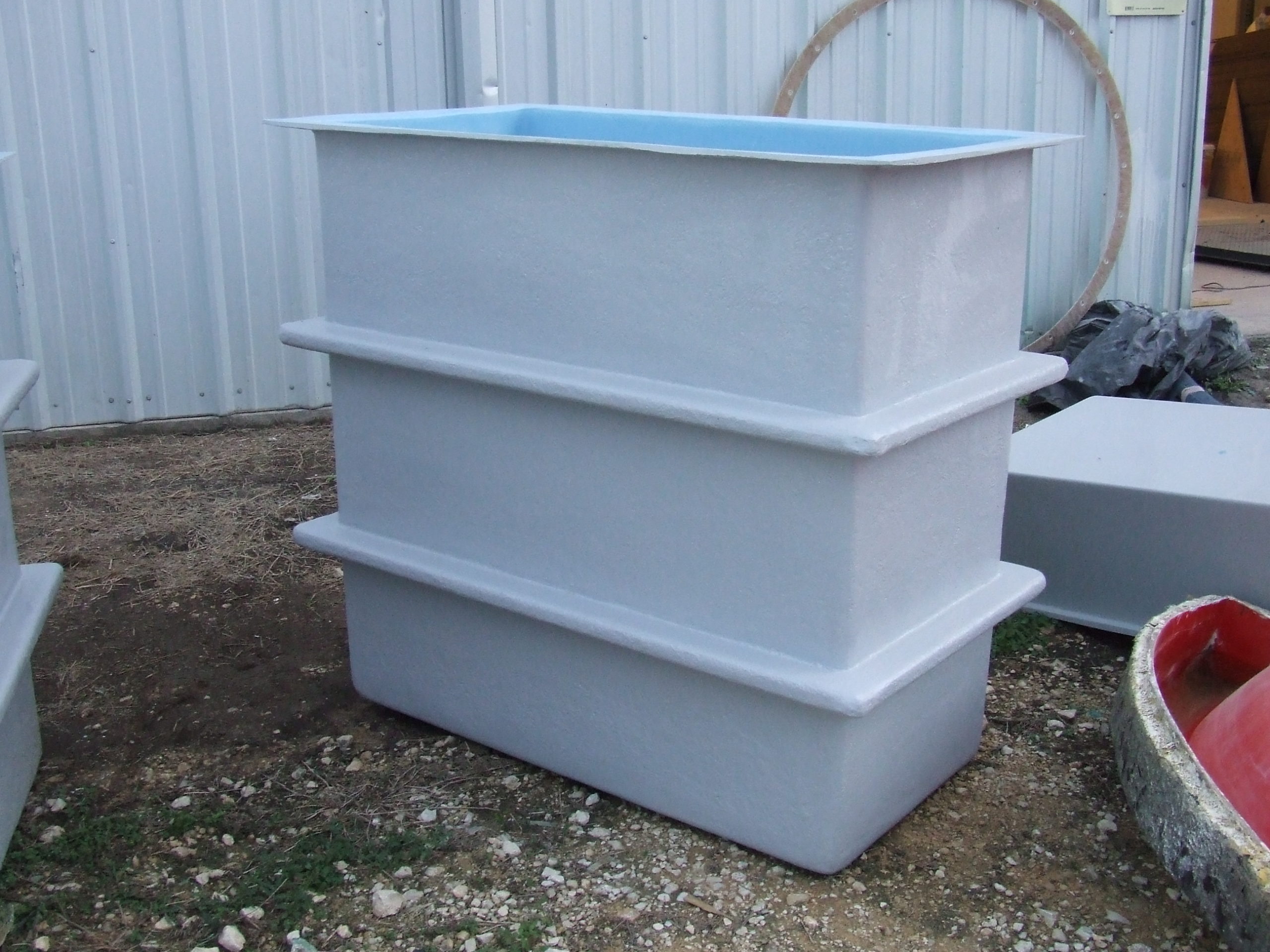 240 gal. Rectangular Fiberglass Tank - Hydro Composites, LLC
