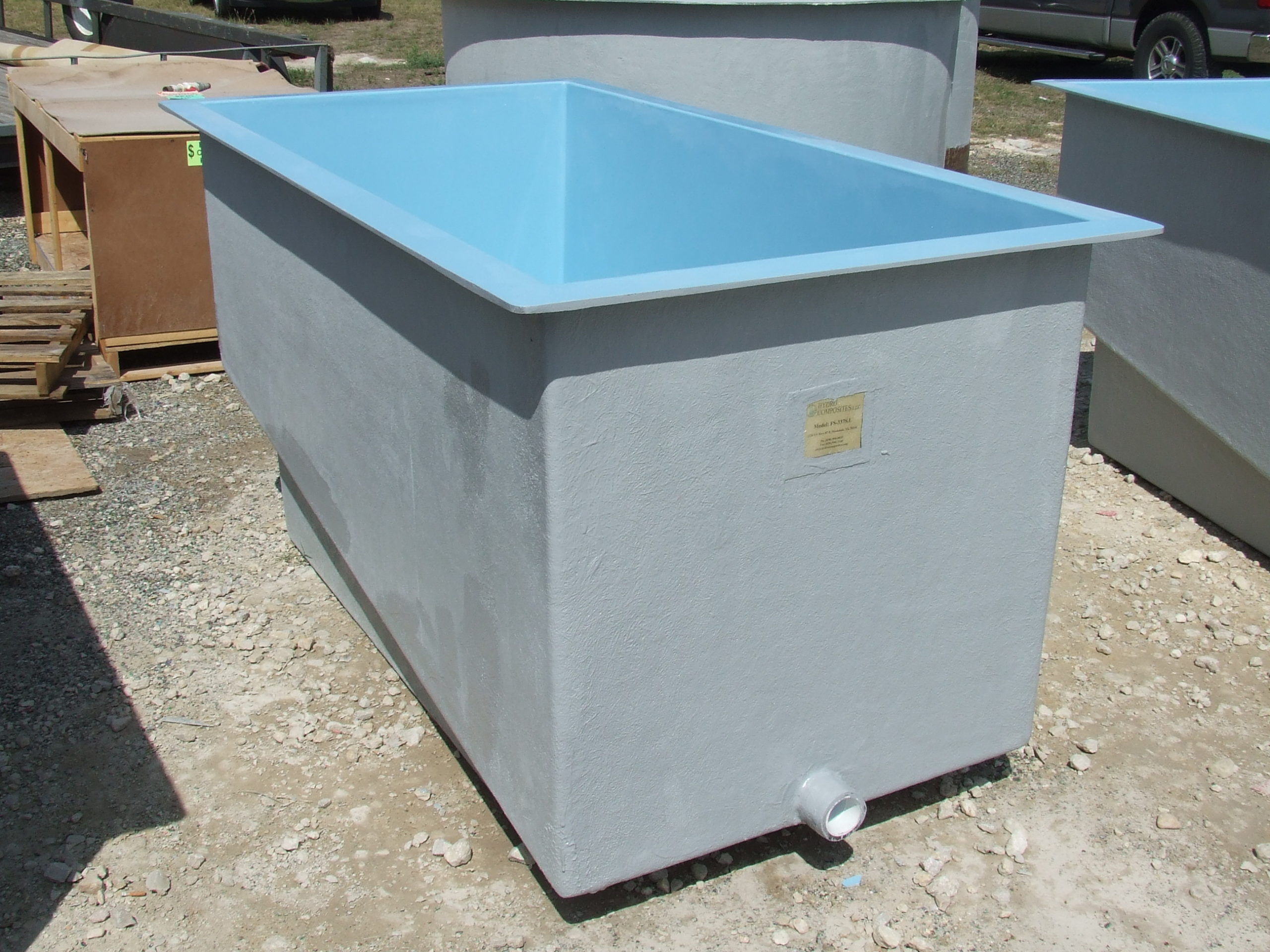 337 gal. Rectangular Fiberglass Sump Tank - Hydro Composites, LLC