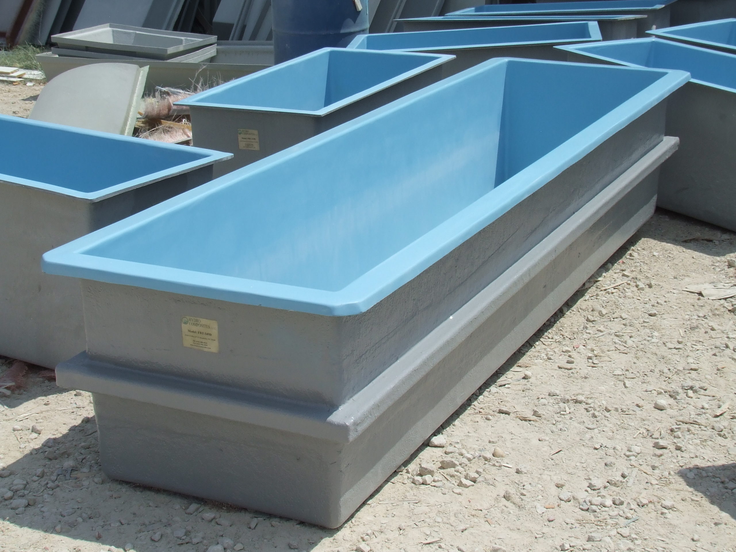 349 gal. Rectangular Fiberglass Tank - Hydro Composites, LLC