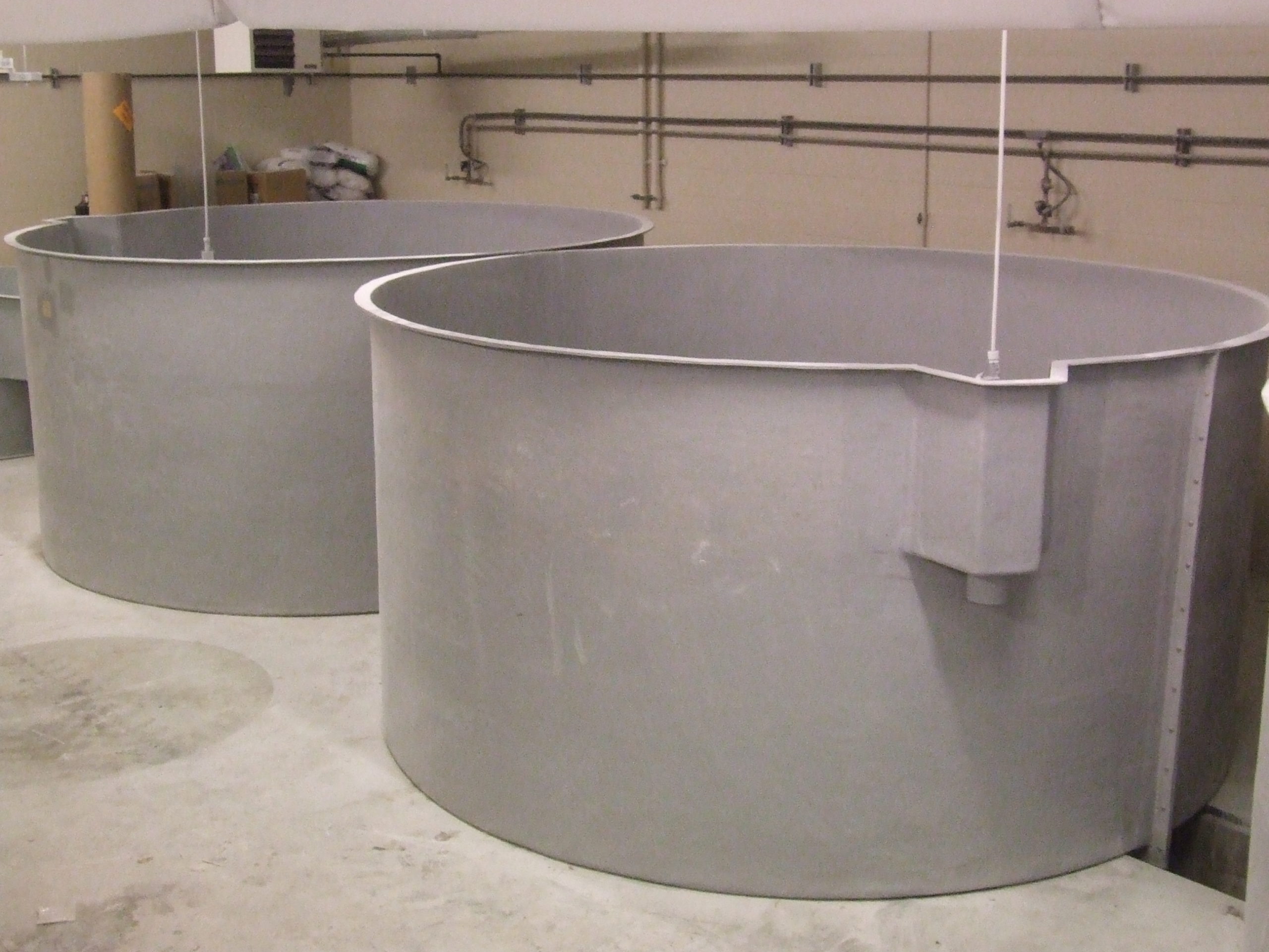 635 gal. Round Fiberglass Tank with Flat Bottom - Hydro Composites, LLC