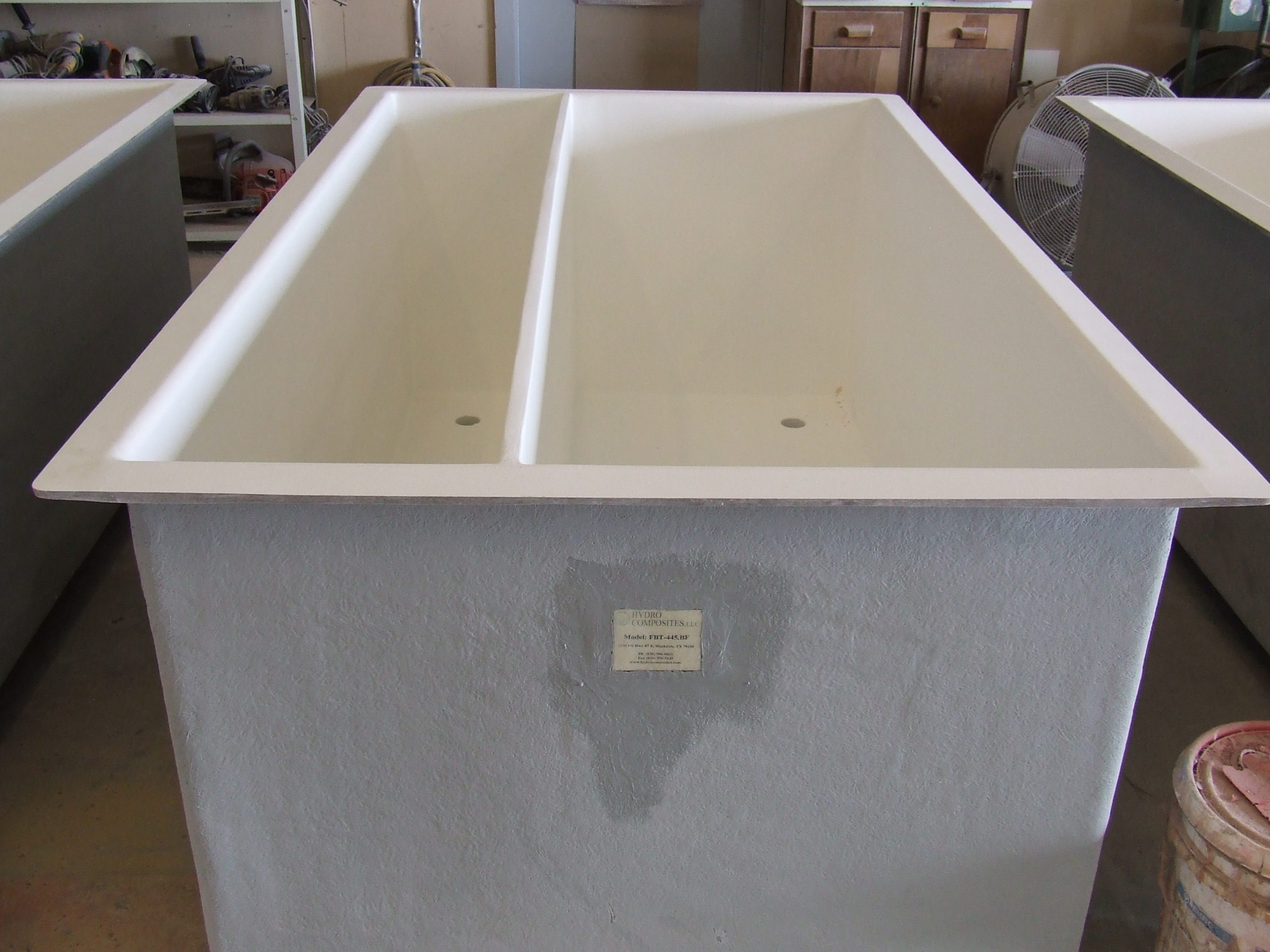 445 gal. Rectangular Fiberglass Tank - Hydro Composites, LLC