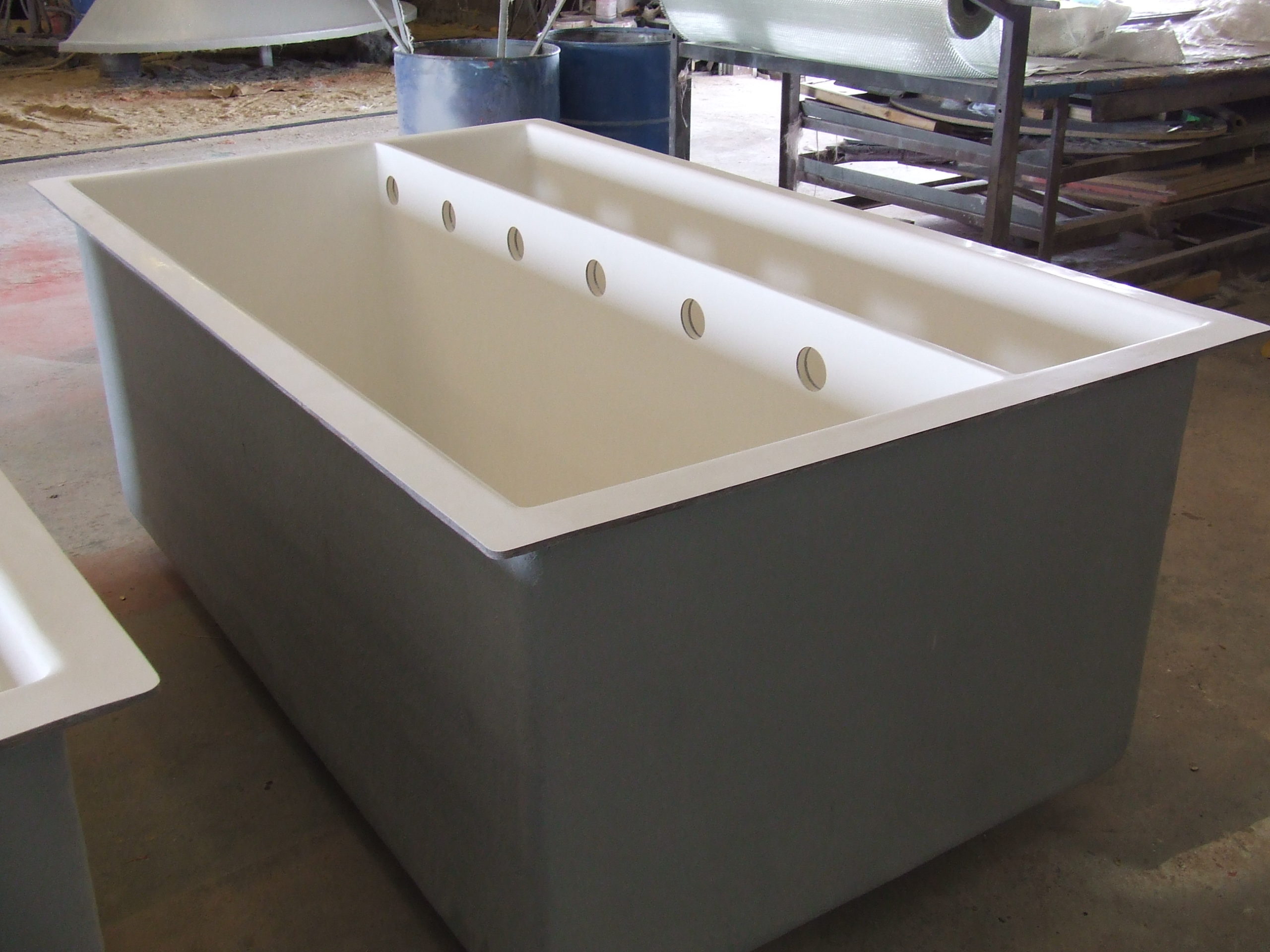 445 gal. Rectangular Fiberglass Tank - Hydro Composites, LLC