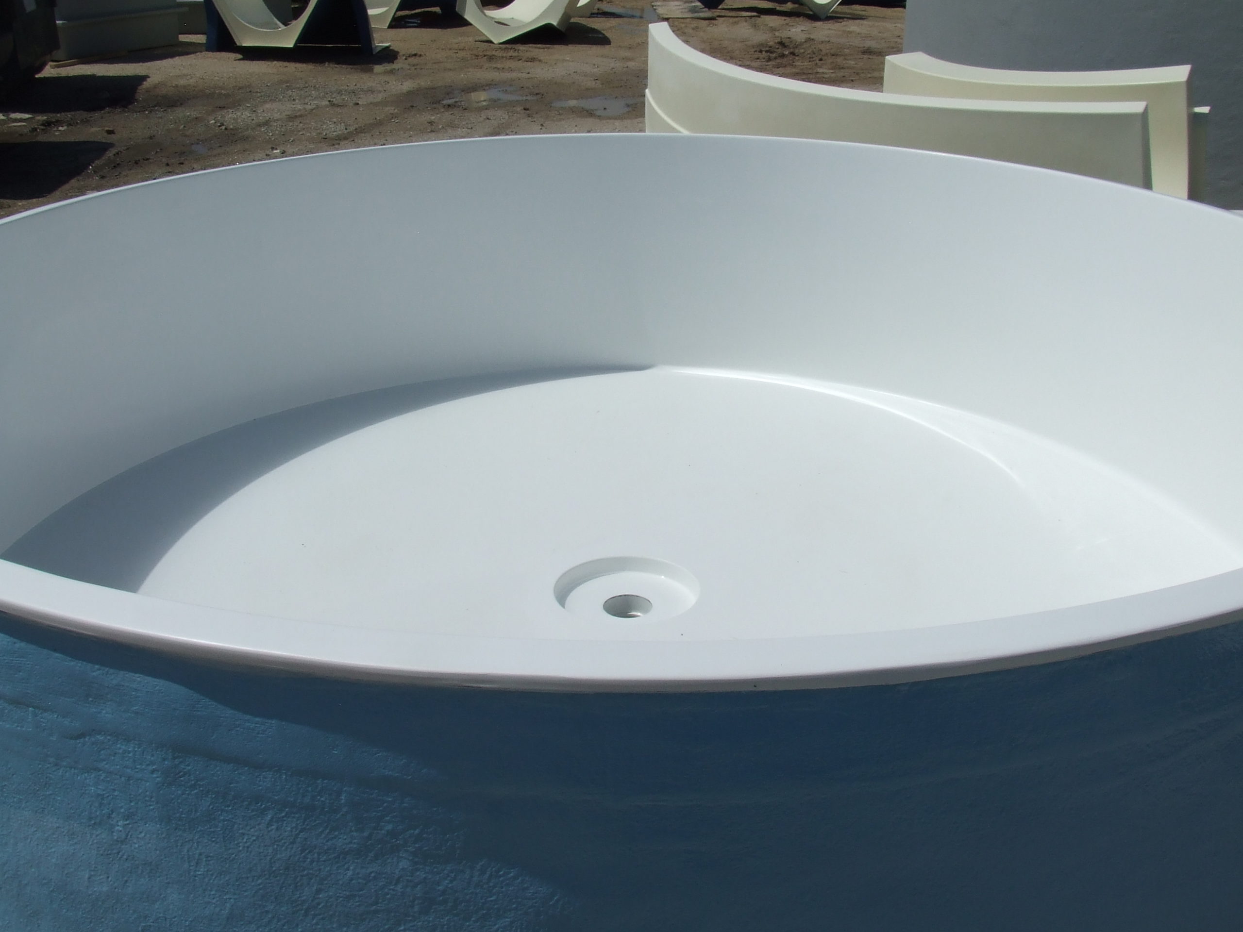 735 gal. Round Fiberglass Tank with Flat Bottom | Hydro Composites, LLC