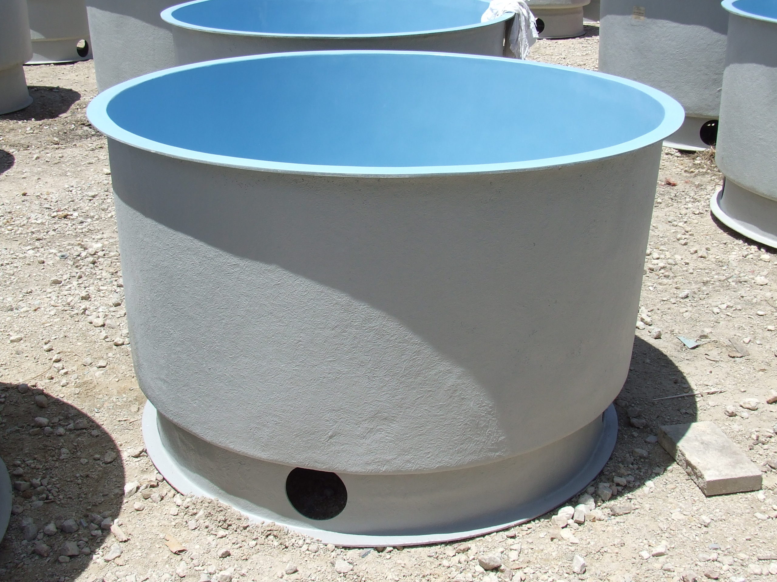 360 gal. Round Fiberglass Tank with Flat Bottom - Hydro Composites, LLC