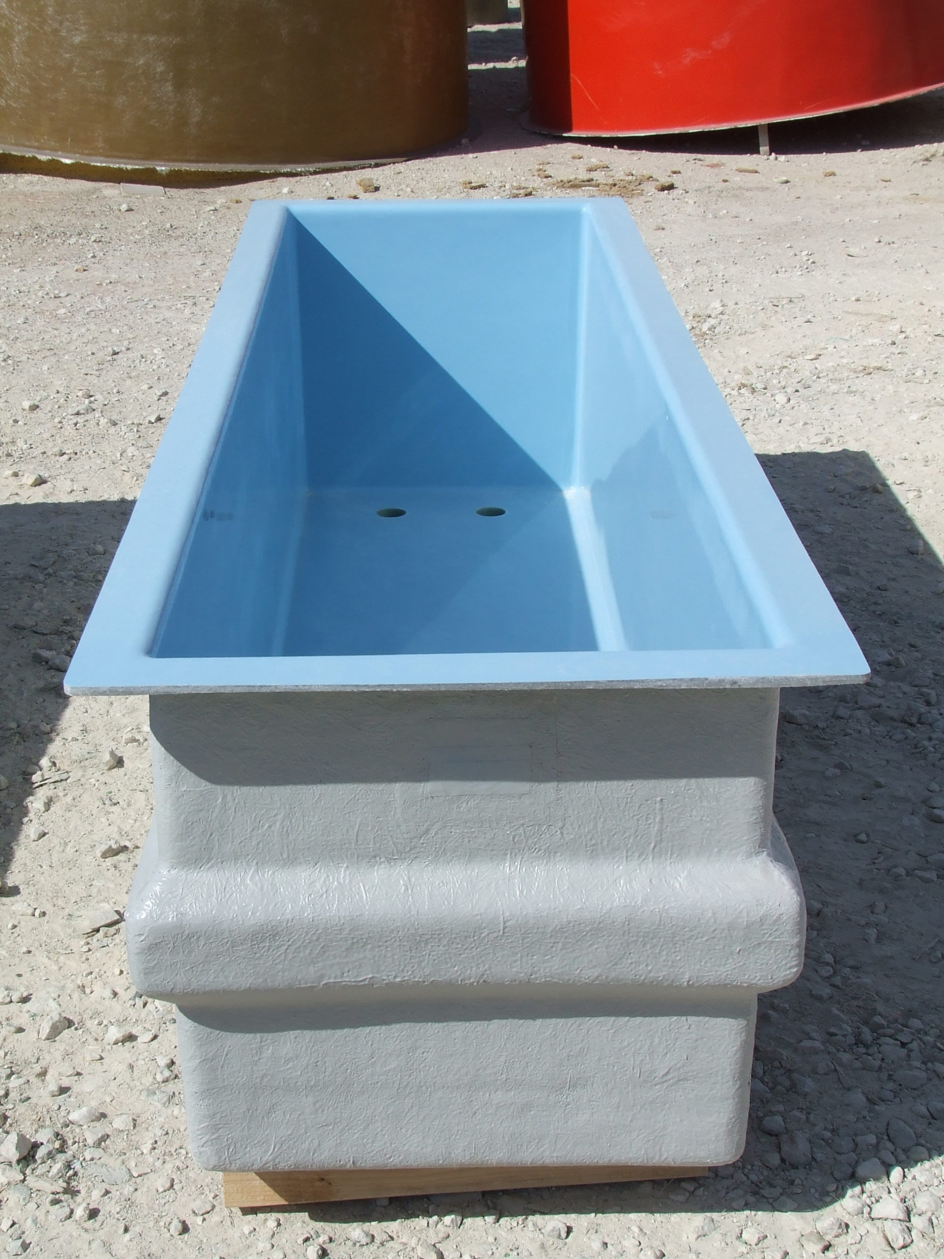 241 gal. Rectangular Fiberglass Tank - Hydro Composites, LLC