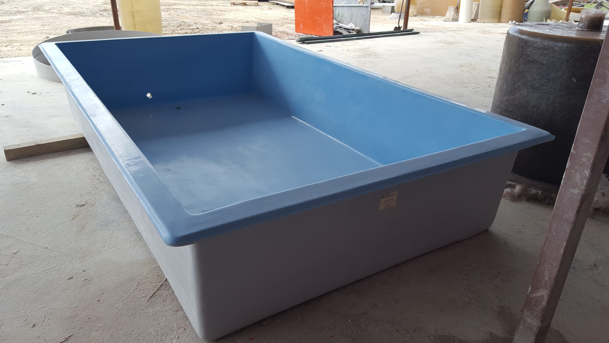 935 gal. Rectangular Fiberglass Tank - Hydro Composites, LLC