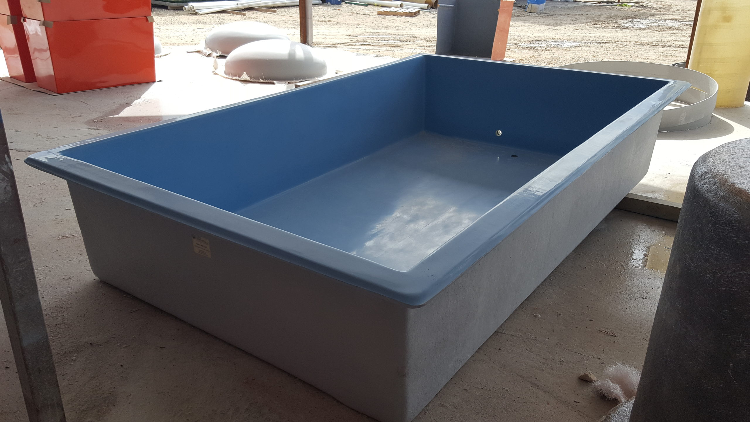 935 gal. Rectangular Fiberglass Tank - Hydro Composites, LLC