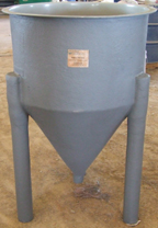 82 gal. Cone Bottom Fiberglass Tank - Hydro Composites, LLC