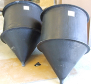 89 gal. Cone Bottom Fiberglass Tank - Hydro Composites, LLC