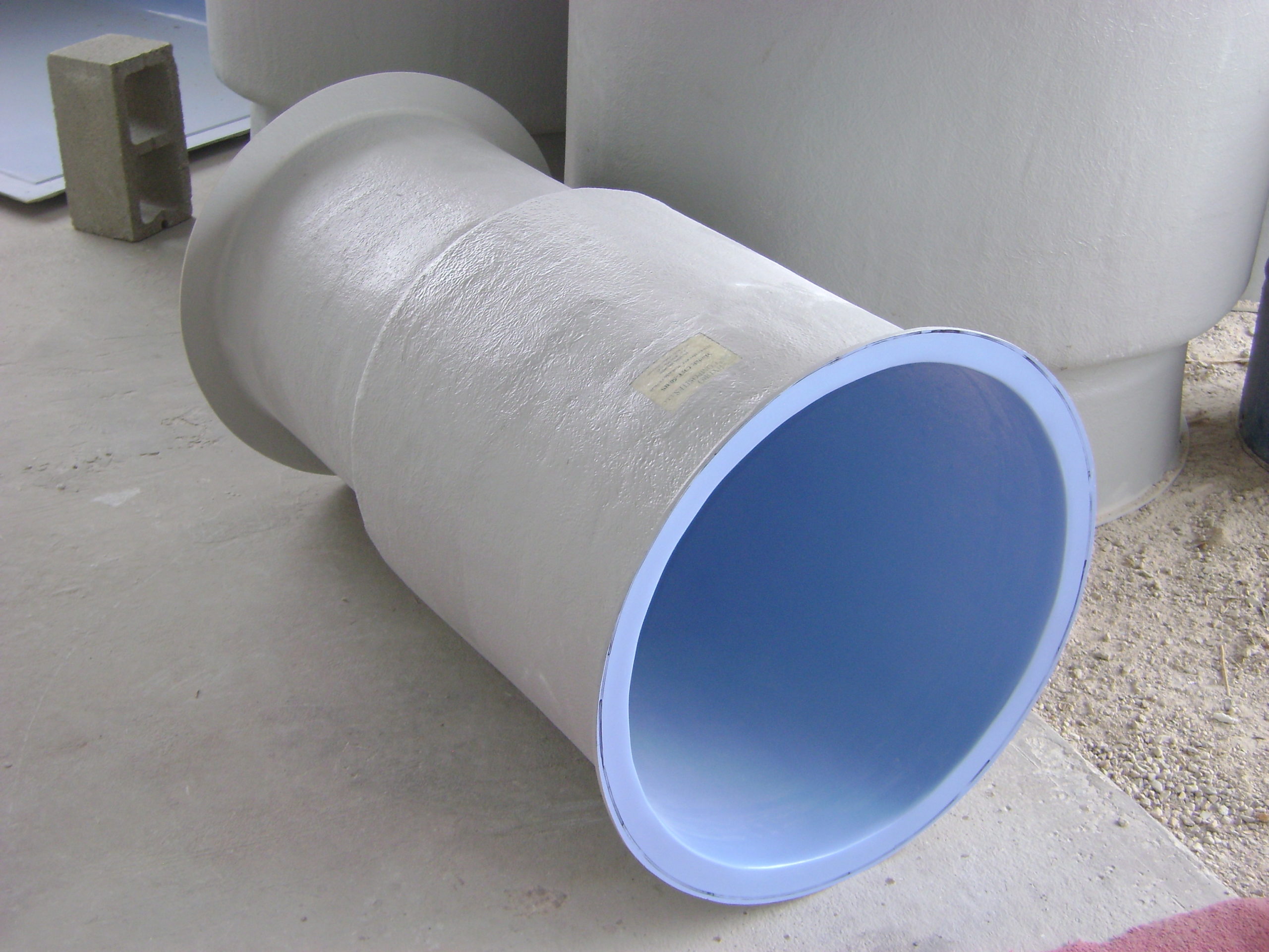 50 gal. Cone Bottom Fiberglass Tank - Hydro Composites, LLC
