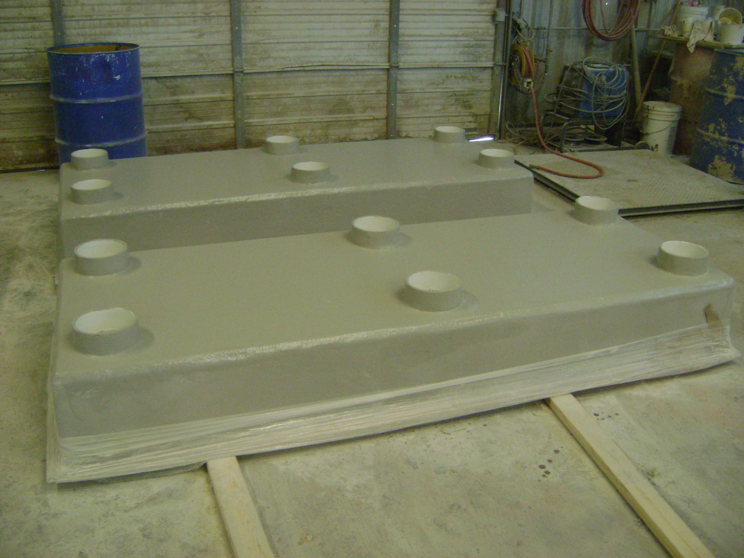178 gal. Rectangular Fiberglass Tray - Hydro Composites, LLC