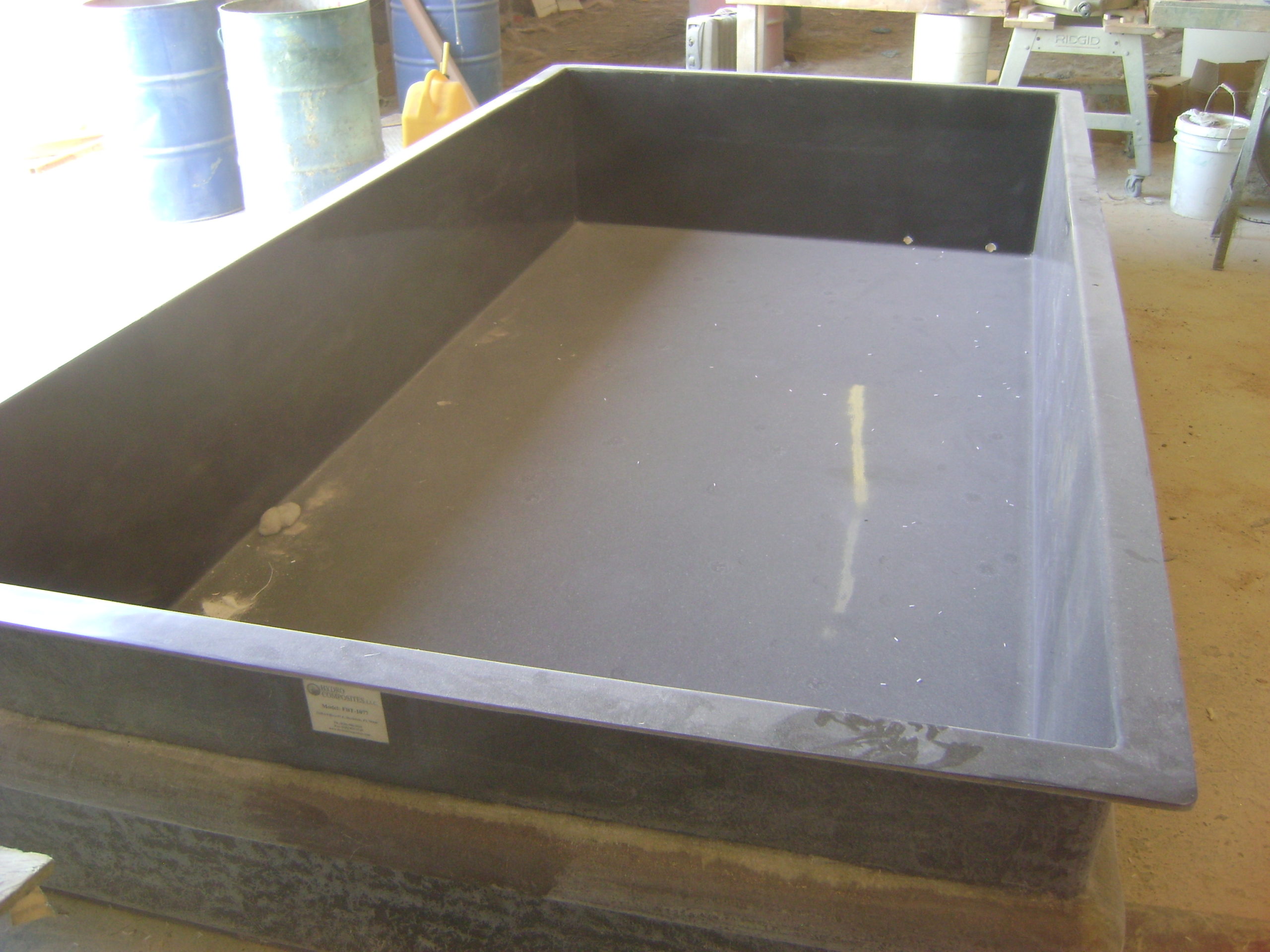 1,077 gal. Rectangular Fiberglass Tank - Hydro Composites, LLC