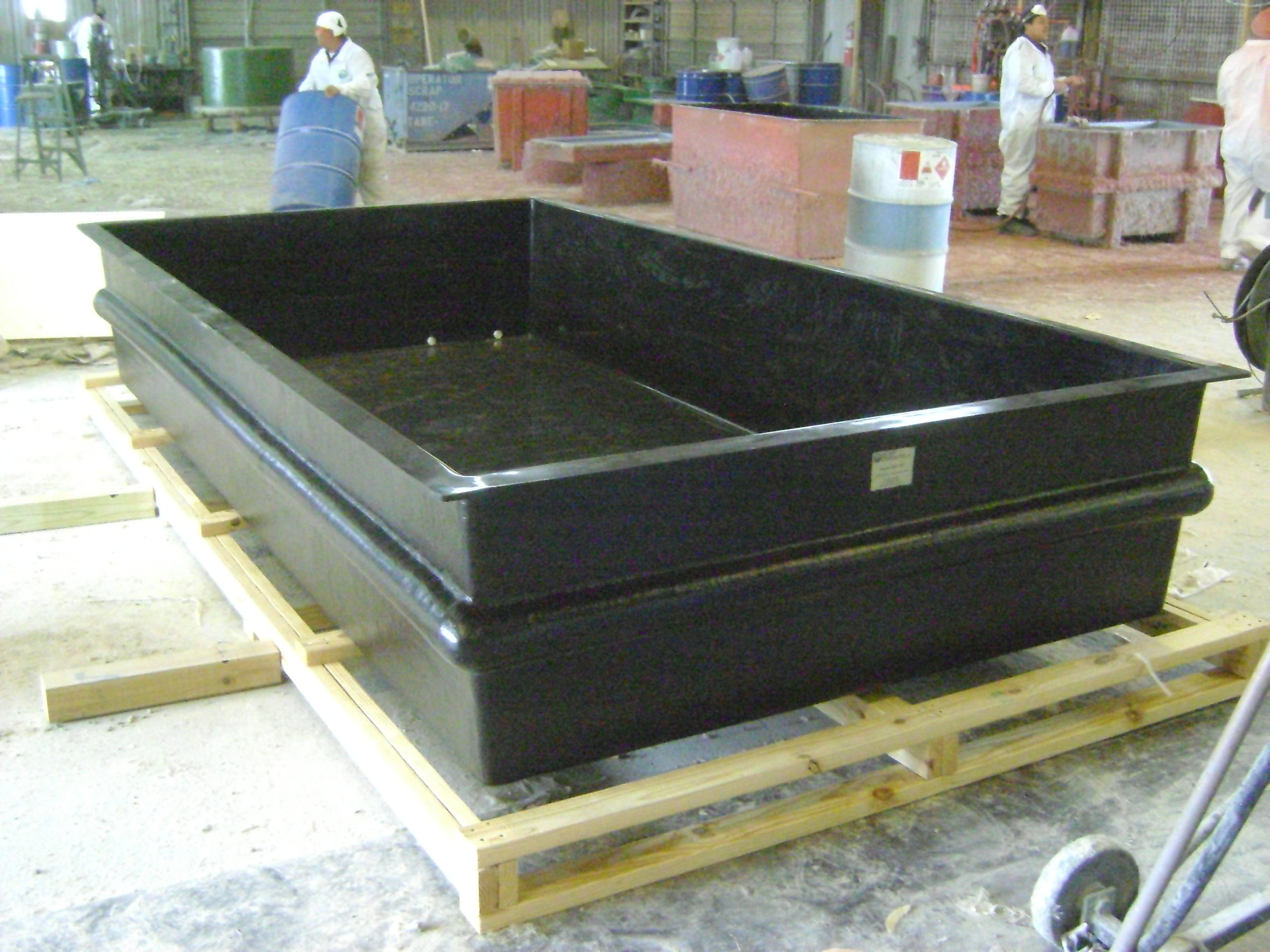 1,077 gal. Rectangular Fiberglass Tank - Hydro Composites, LLC