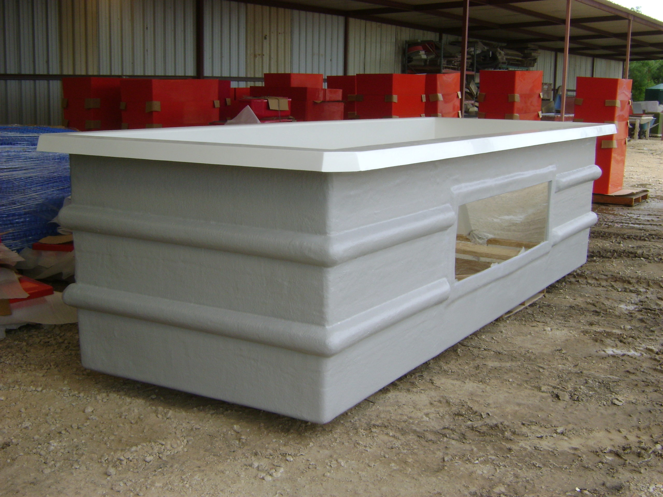 2,245 gal. Rectangular Fiberglass Tank - Hydro Composites, LLC