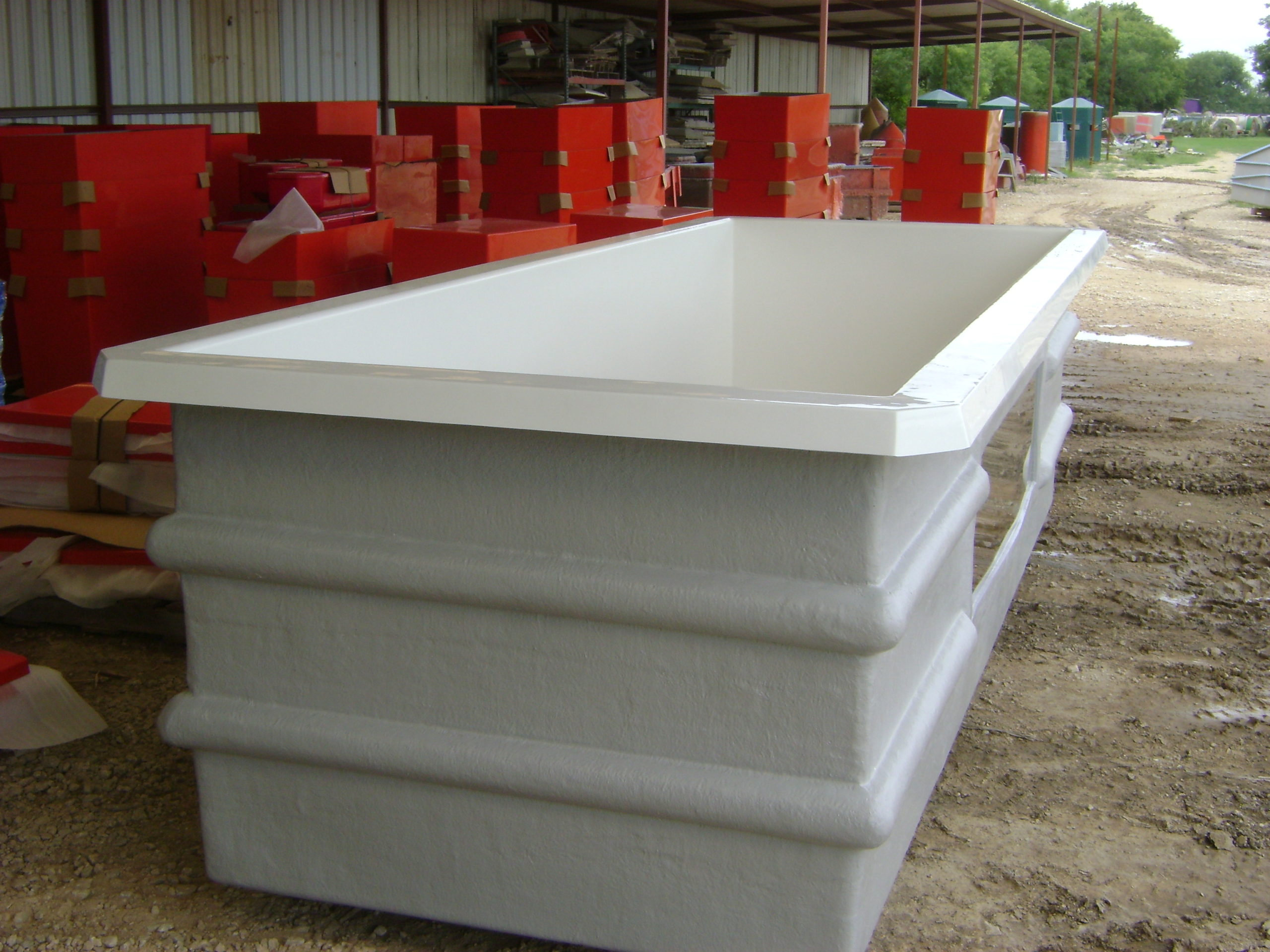 2,245 gal. Rectangular Fiberglass Tank - Hydro Composites, LLC