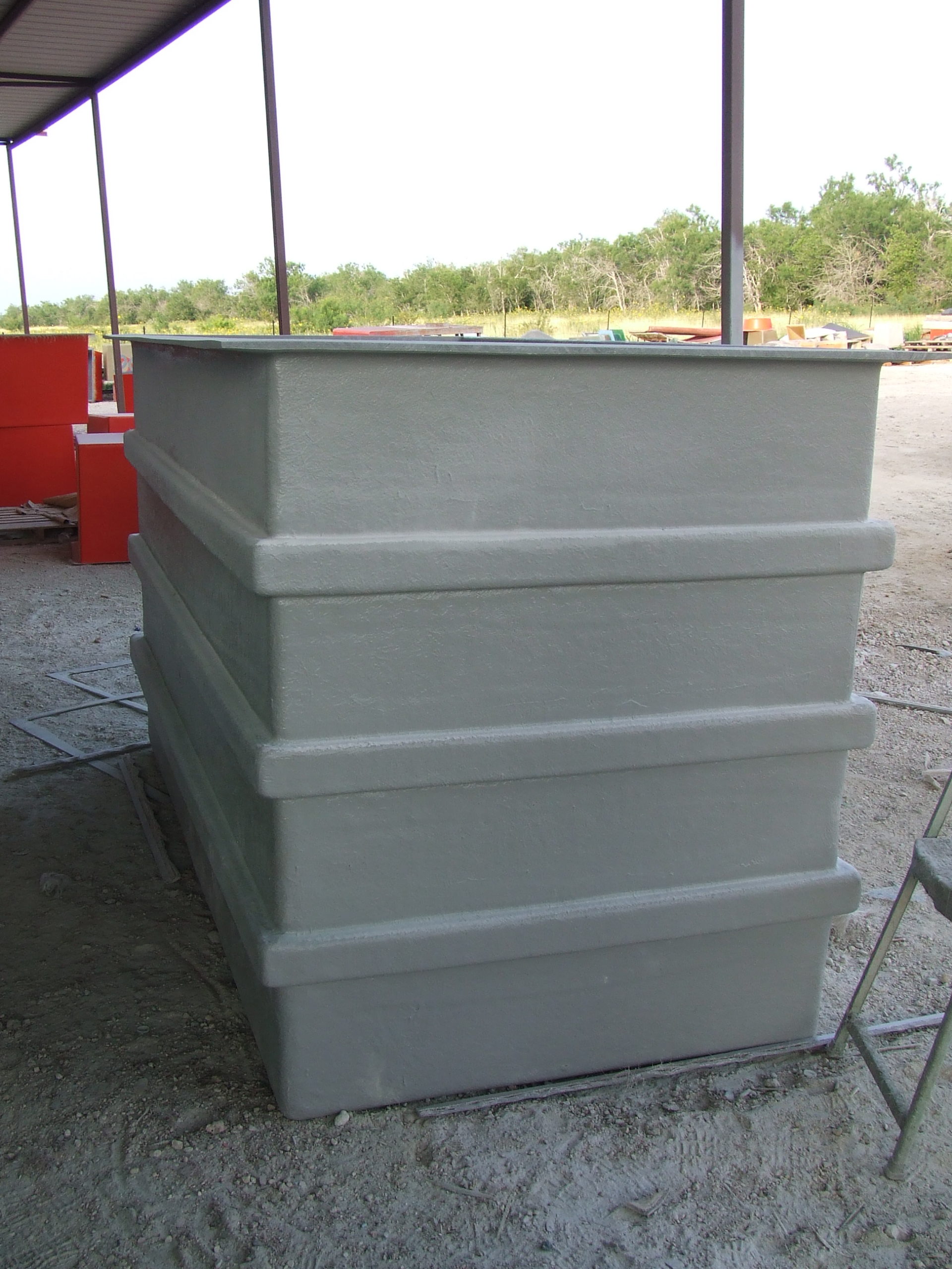 1,347 gal. Rectangular Fiberglass Tank - Hydro Composites, LLC