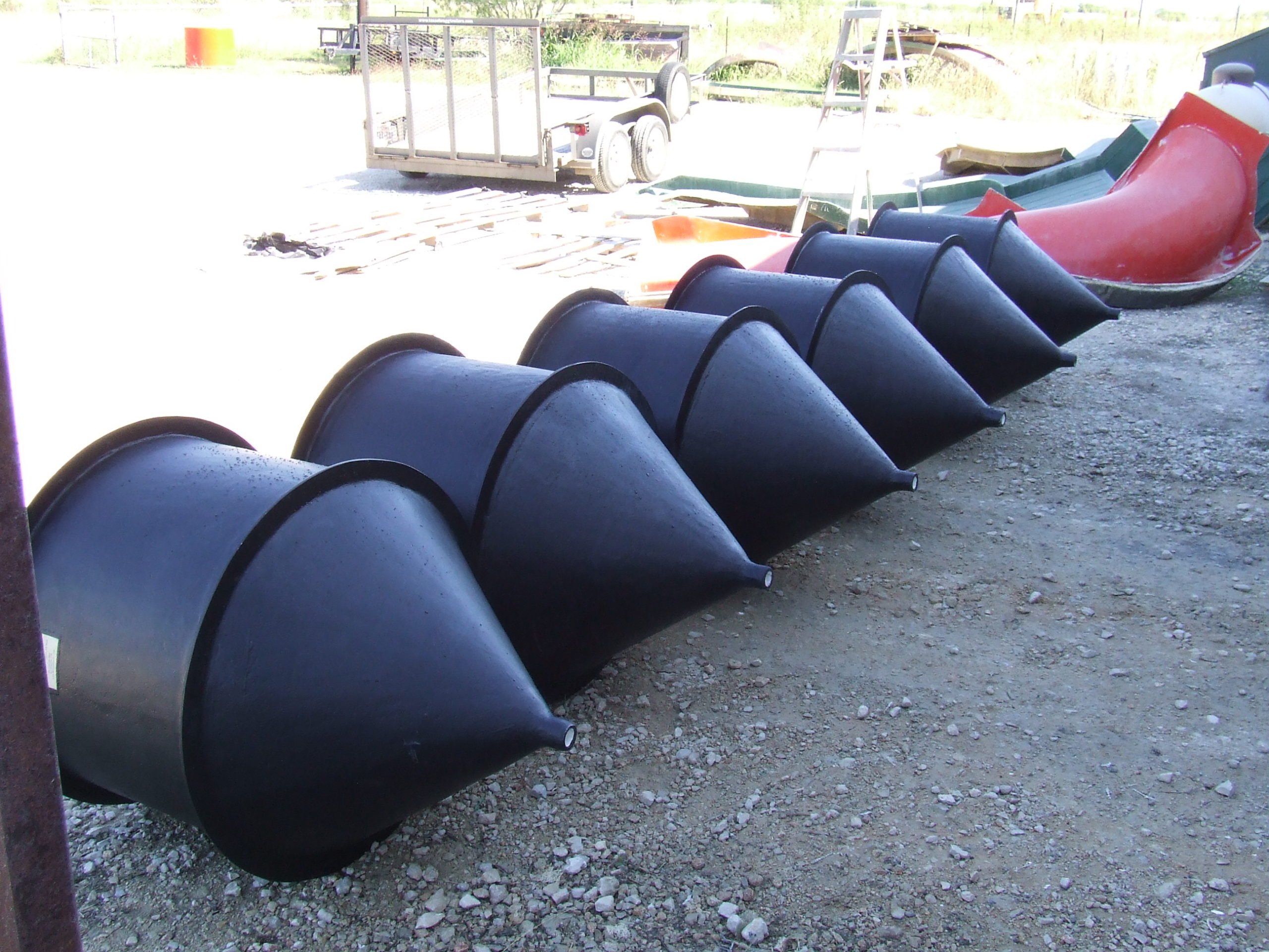 89 gal. Cone Bottom Fiberglass Tank - Hydro Composites, LLC