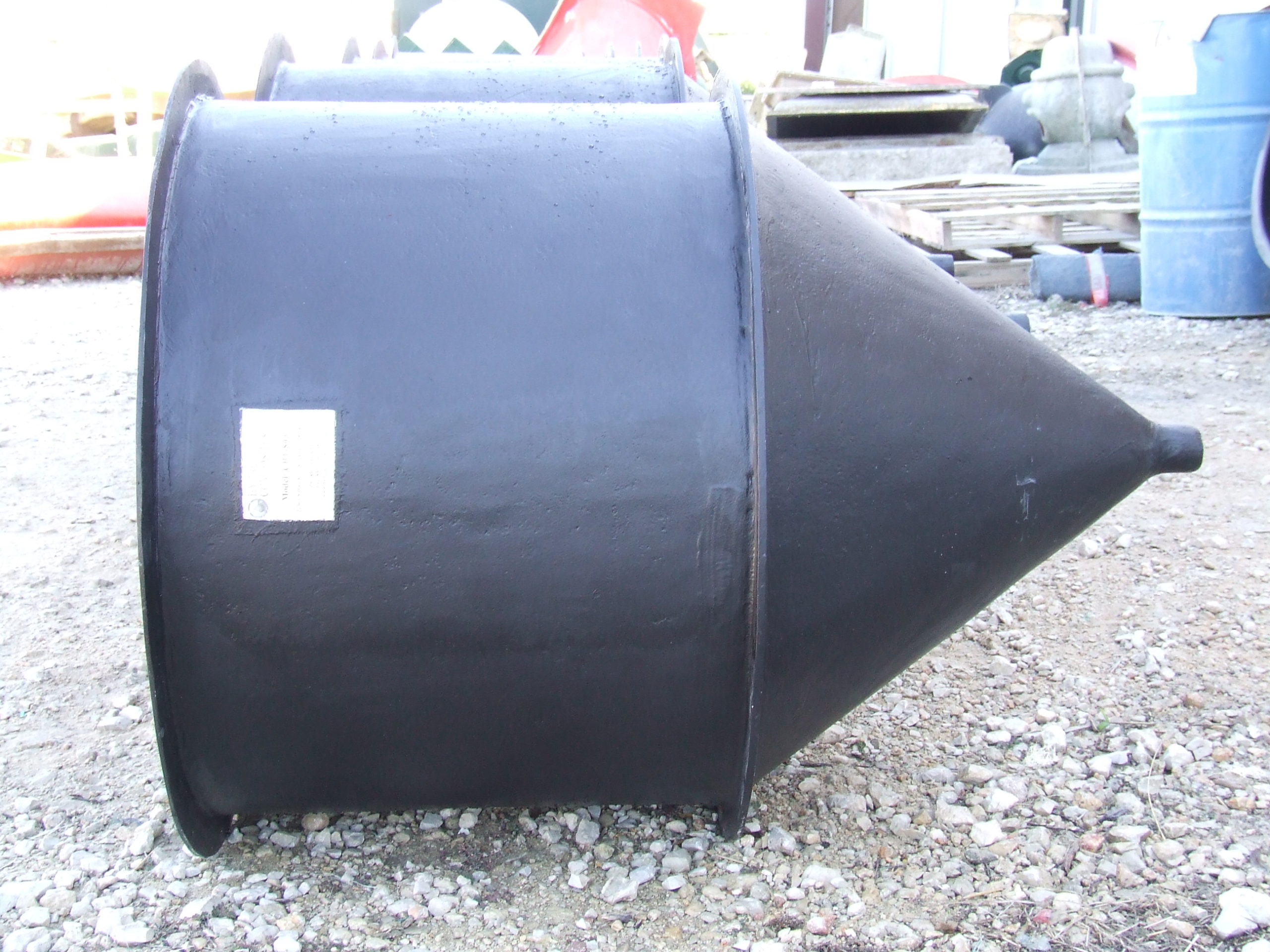 89 gal. Cone Bottom Fiberglass Tank - Hydro Composites, LLC