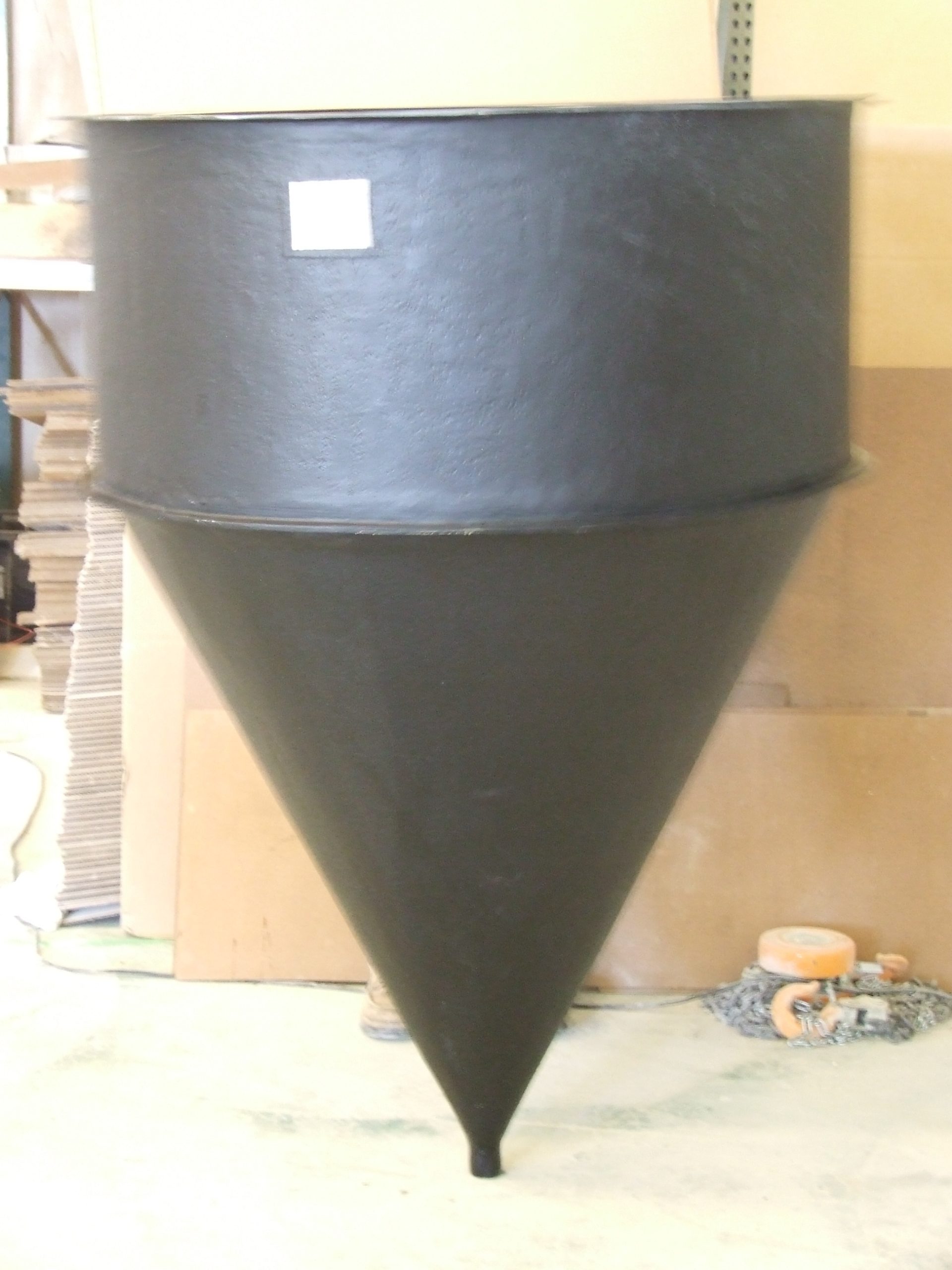 238 gal. Cone Bottom Fiberglass Tank - Hydro Composites, LLC