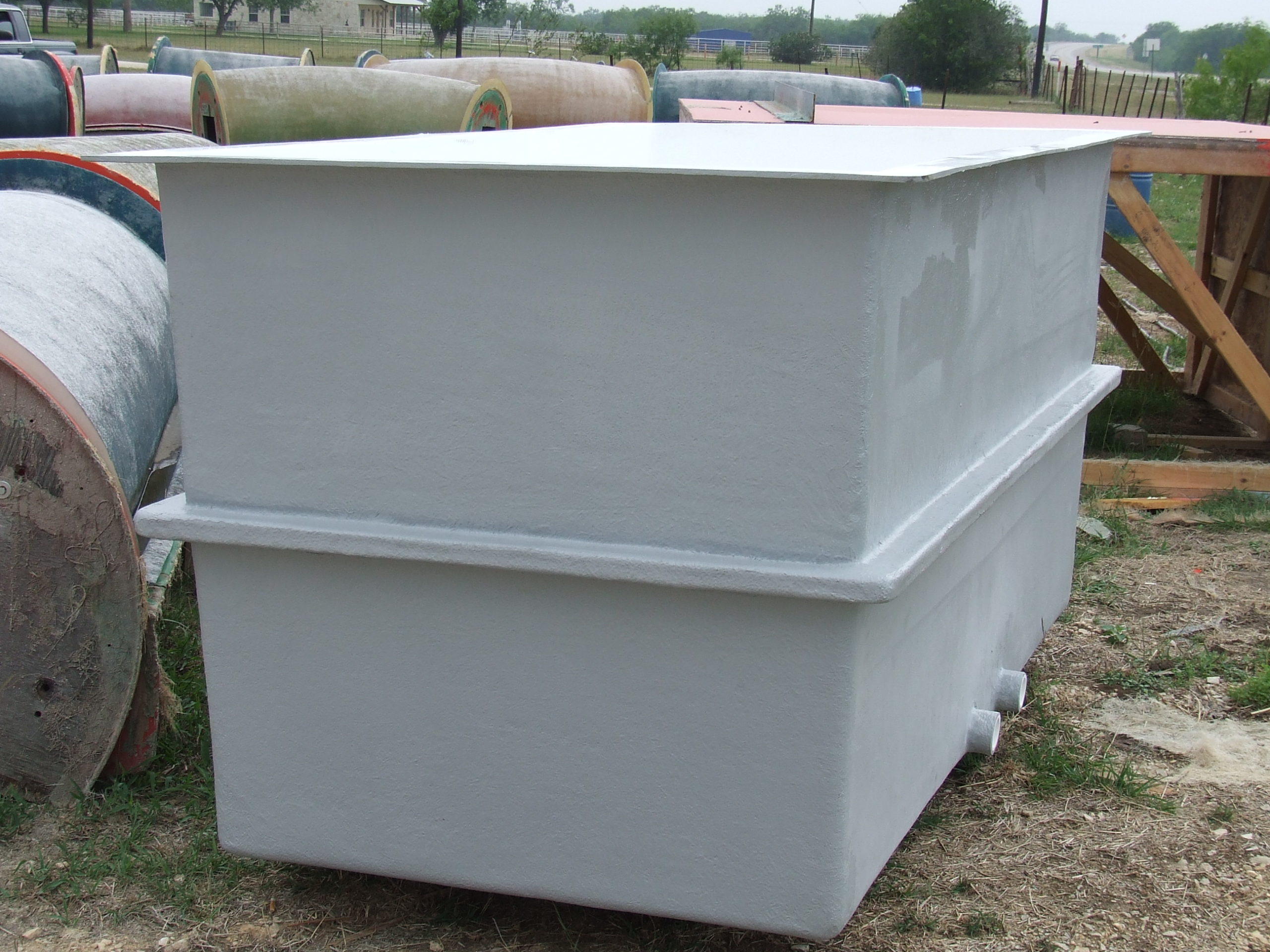 955 gal. Rectangular Fiberglass Tank - Hydro Composites, LLC