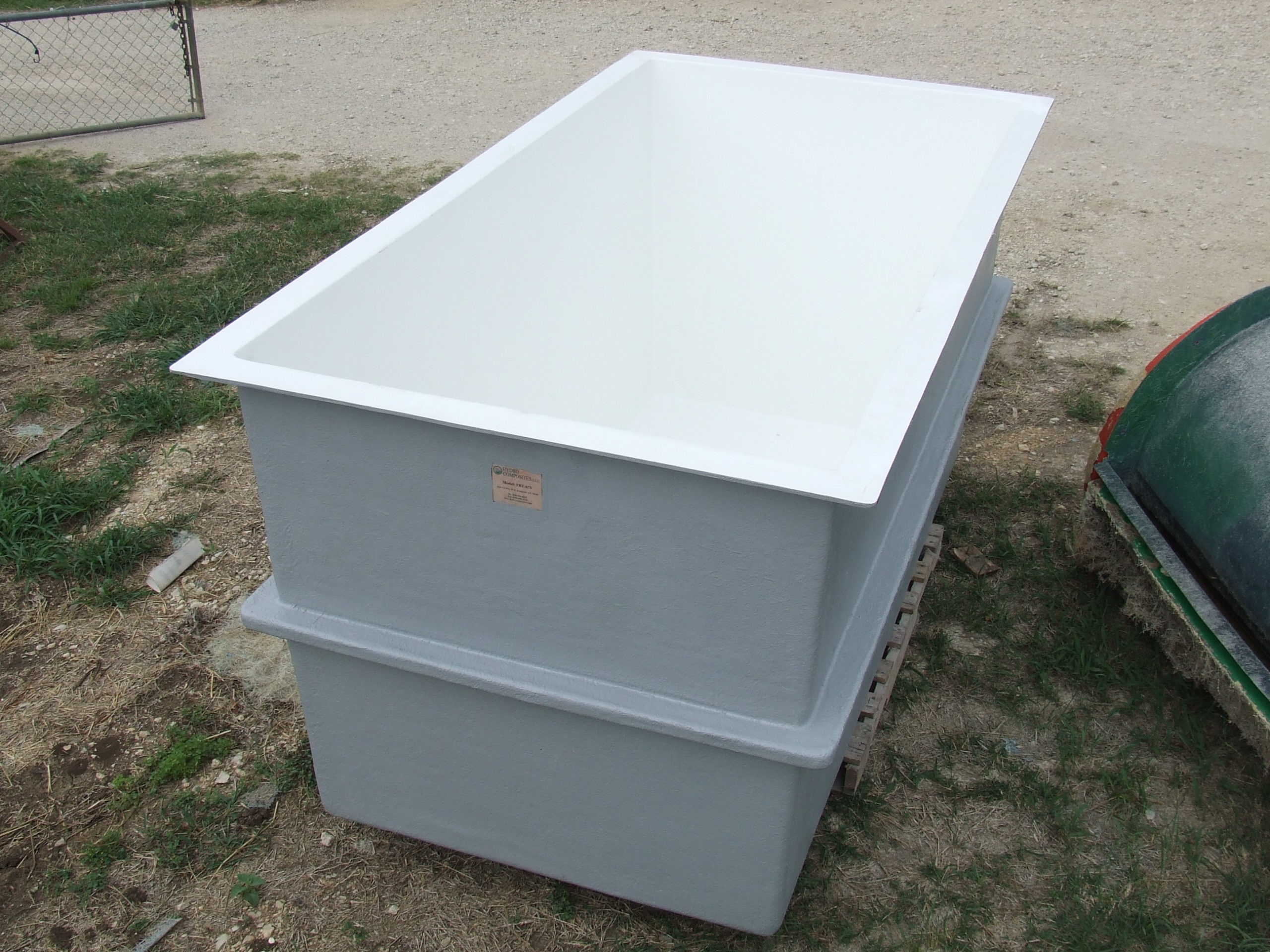 955 gal. Rectangular Fiberglass Tank - Hydro Composites, LLC