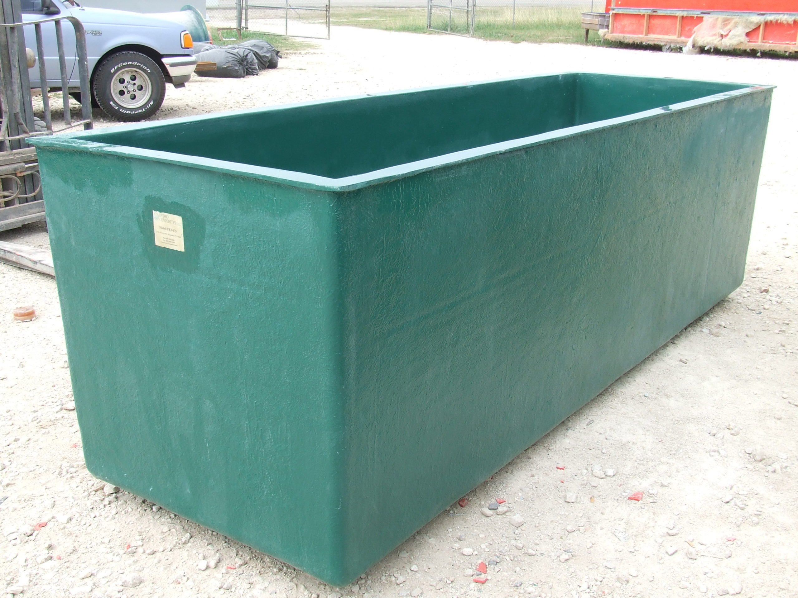 675 gal. Rectangular Fiberglass Tank - Hydro Composites, LLC