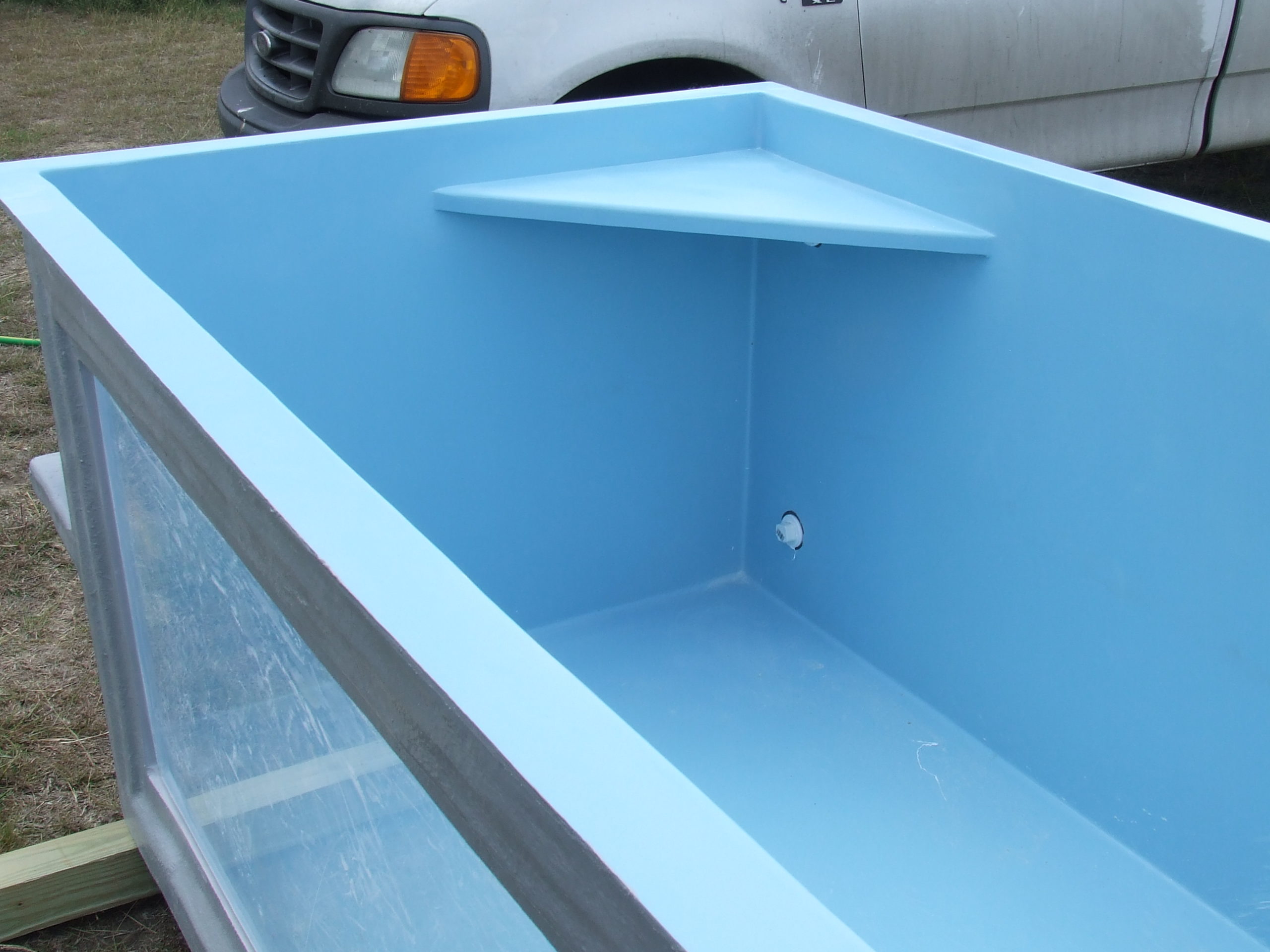 900 gal. Rectangular Fiberglass Tank - Hydro Composites, LLC