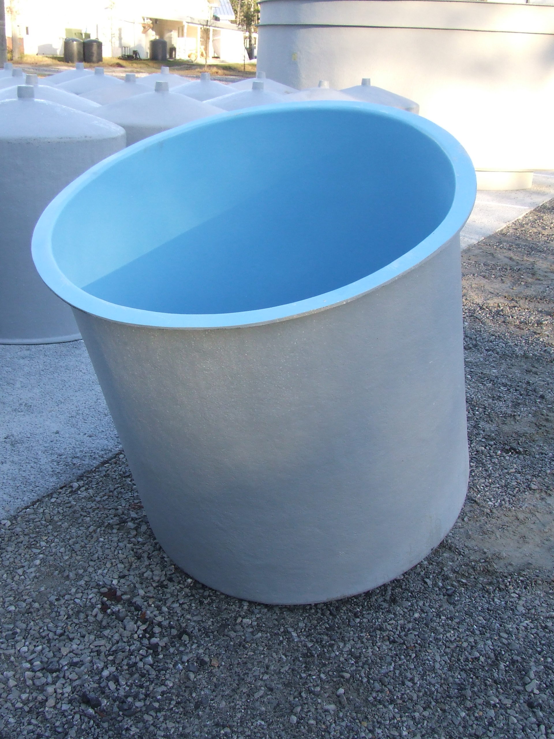 250 gal. Cone Bottom Fiberglass Tank - Hydro Composites, LLC