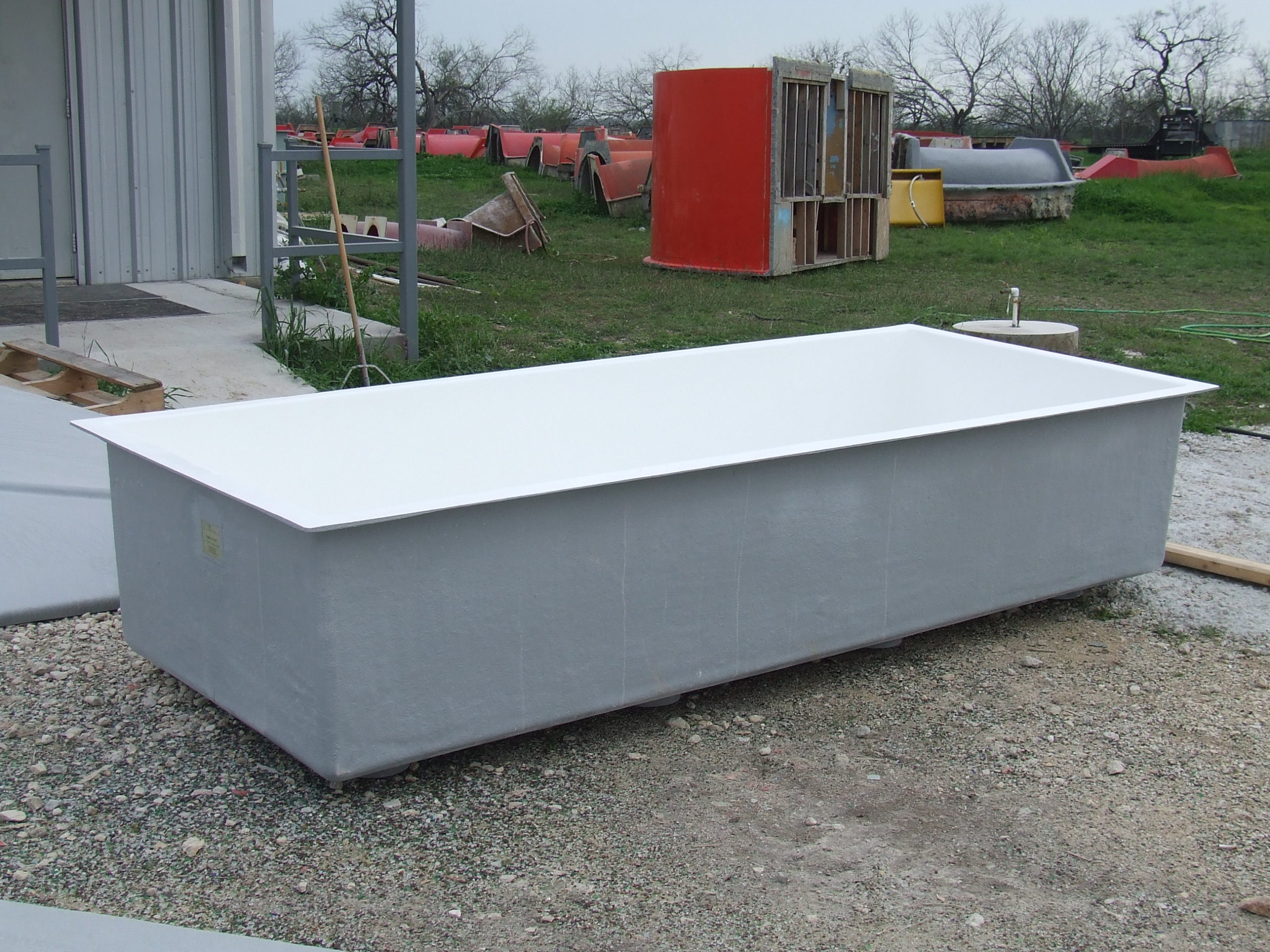 601 gal. Rectangular Fiberglass Tank - Hydro Composites, LLC
