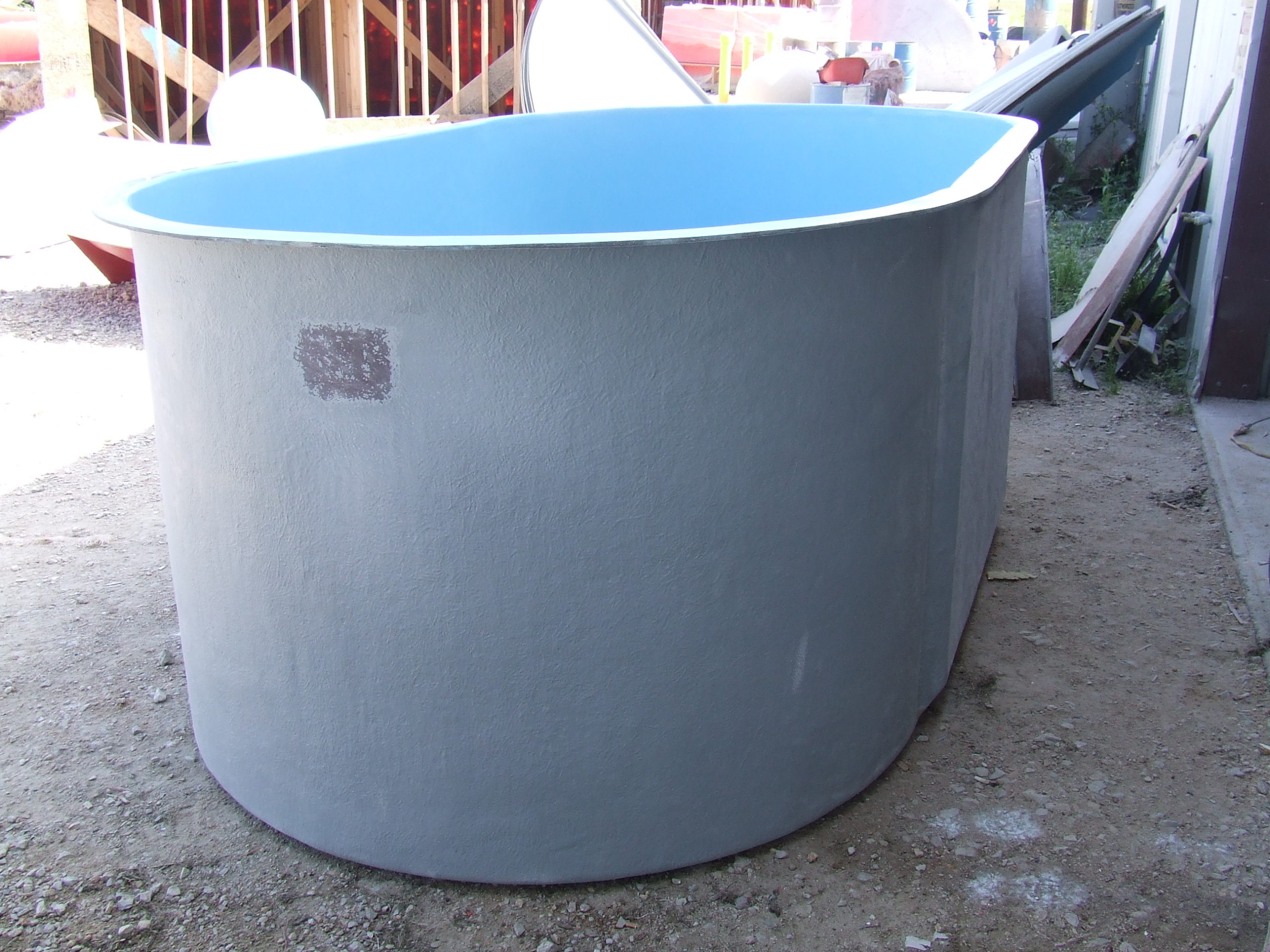 1,600 gal. Oval Fiberglass Tank - Hydro Composites, LLC