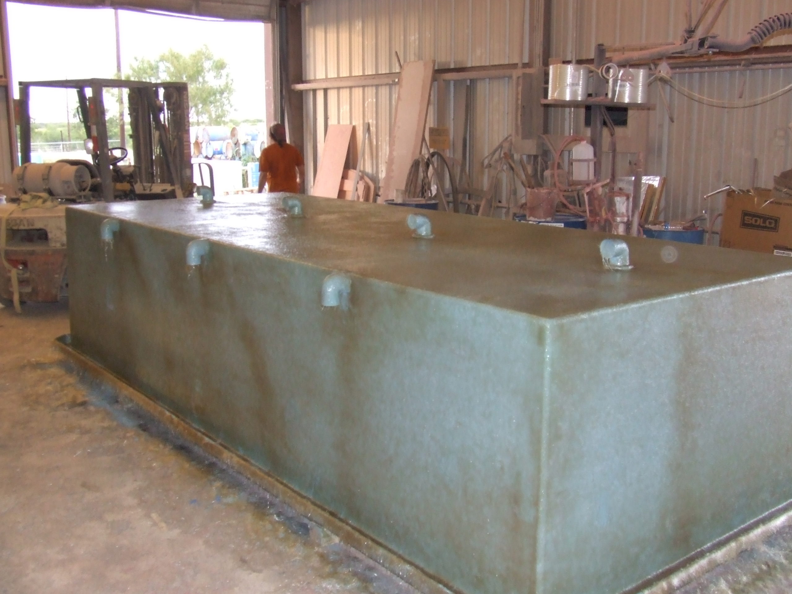 2,244 gal. Rectangular Fiberglass Tank - Hydro Composites, LLC