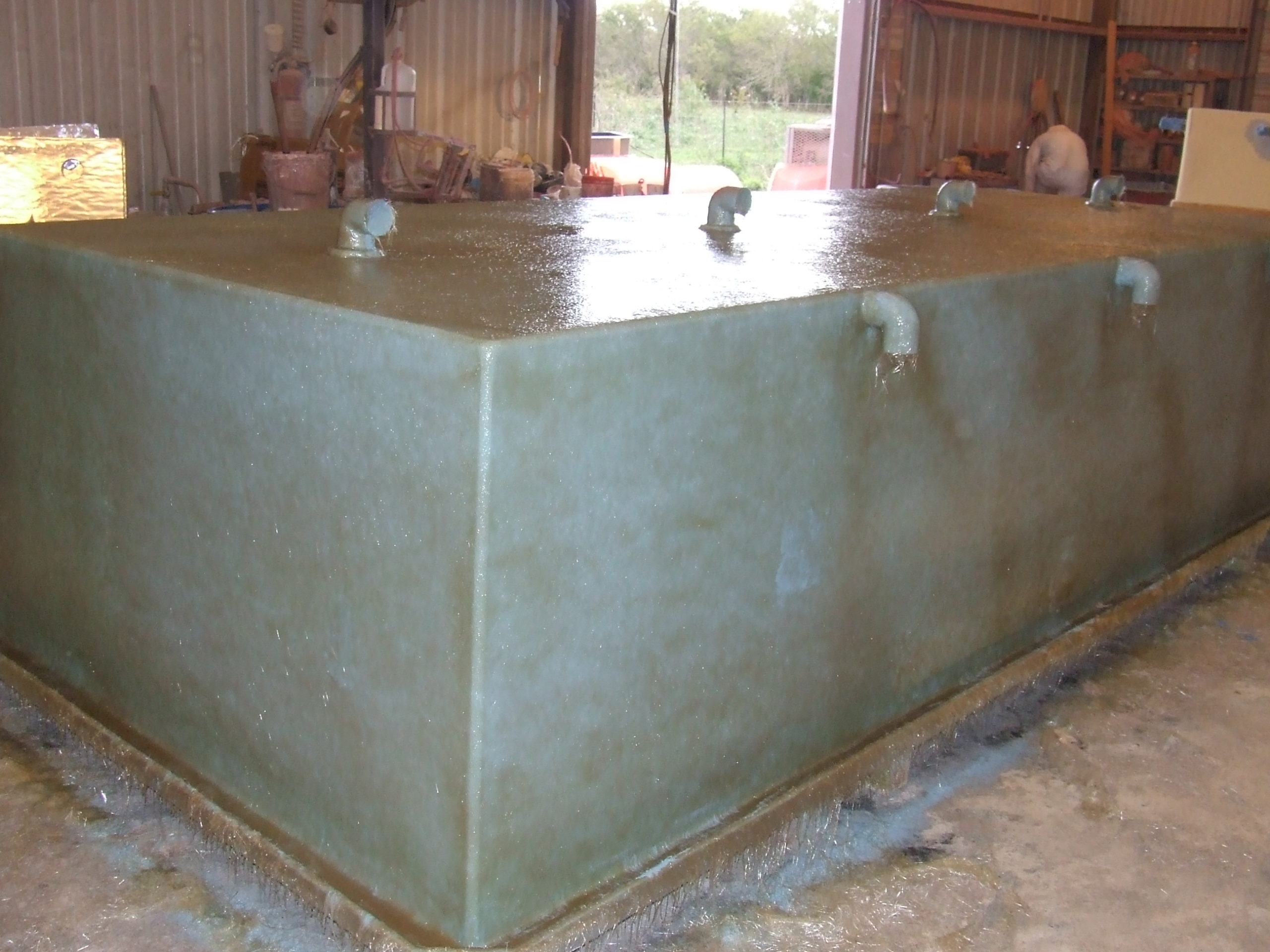 2,244 gal. Rectangular Fiberglass Tank - Hydro Composites, LLC