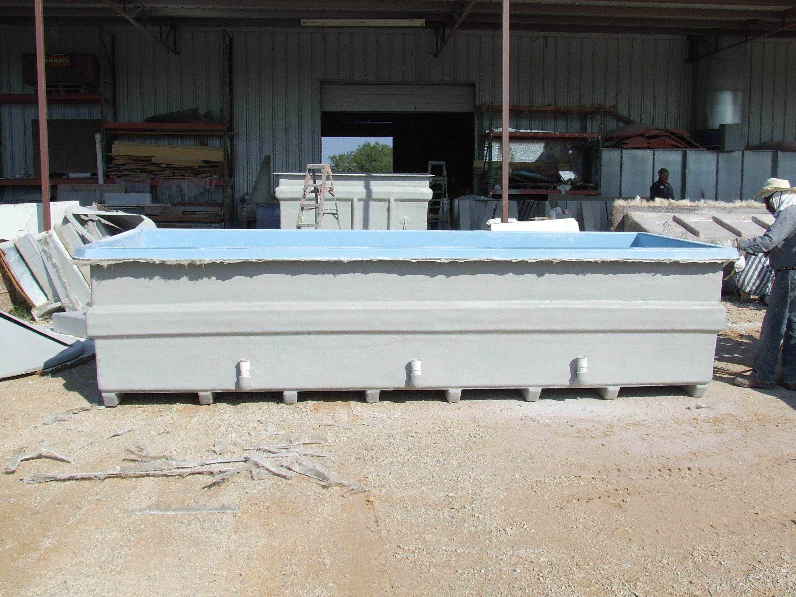 2,244 gal. Rectangular Fiberglass Tank - Hydro Composites, LLC