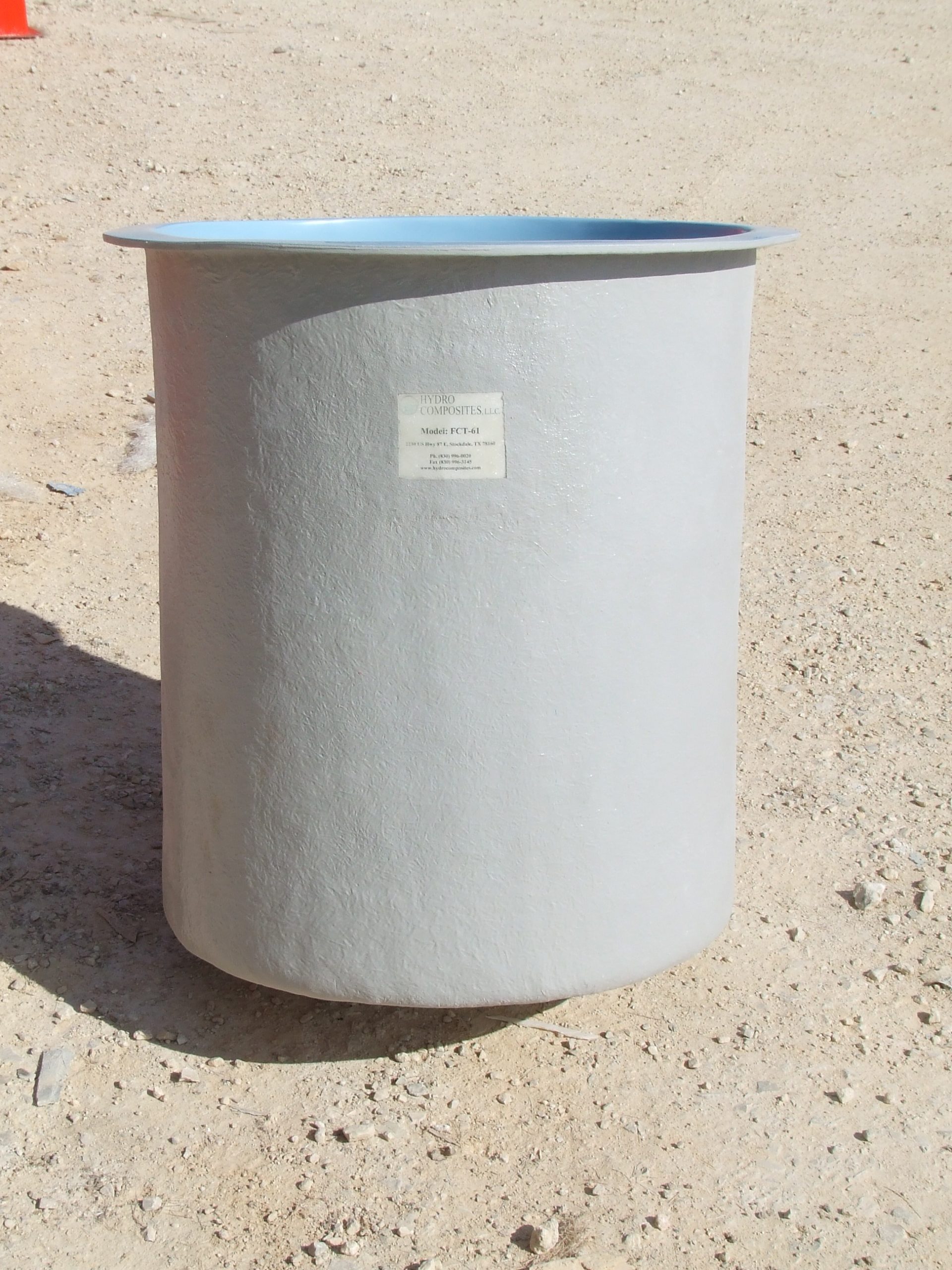 61 gal. Cylindrical Fiberglass Tank - Hydro Composites, LLC