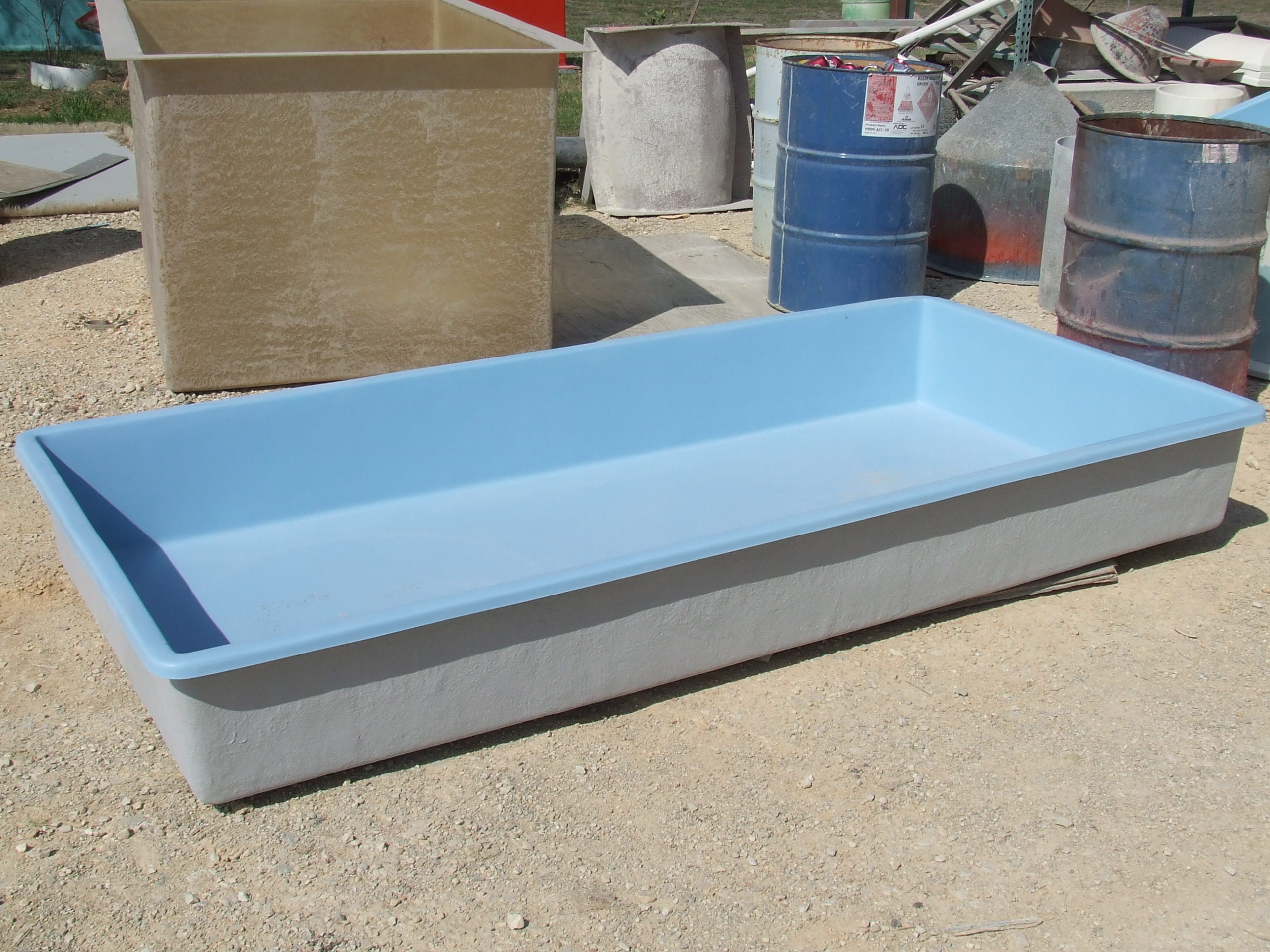 239 gal. Rectangular Fiberglass Tray - Hydro Composites, LLC