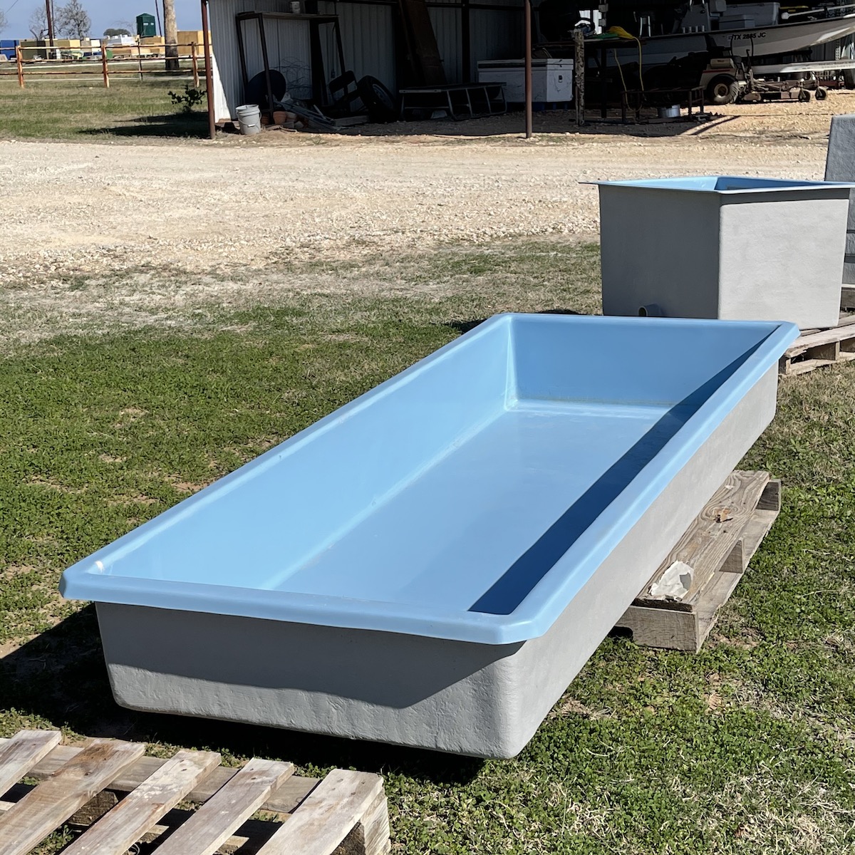 239 gal. Rectangular Fiberglass Trays On Sale - Hydro Composites, LLC